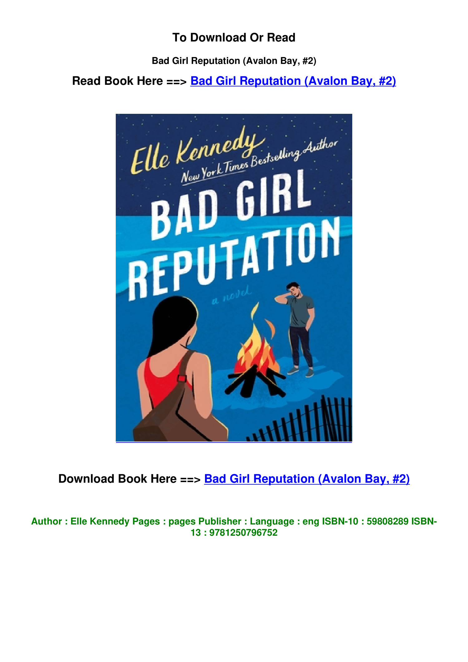 epub download Bad Girl Reputation Avalon Bay 2 BY Elle Kennedy.pdf | DocDroid