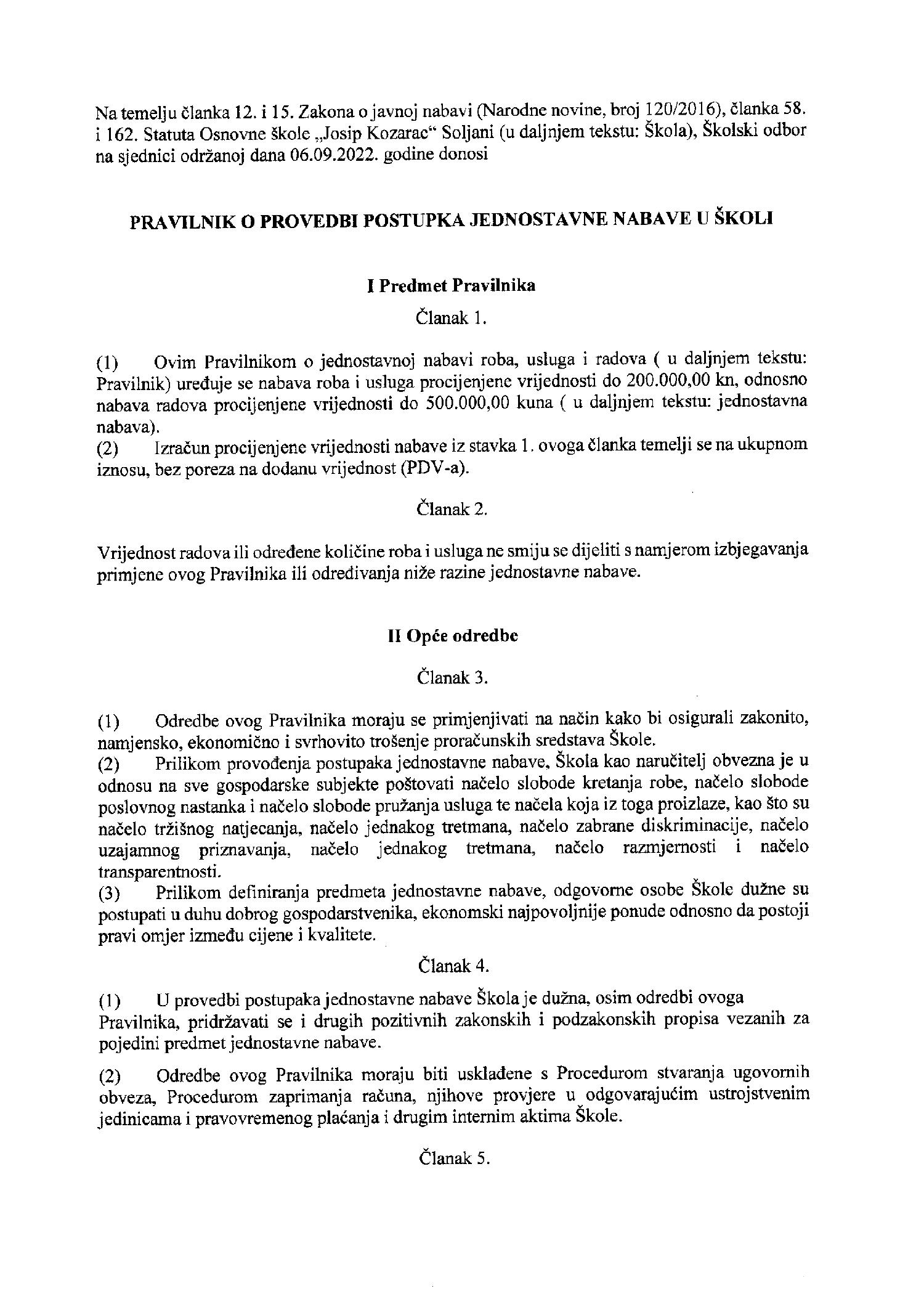 Pravilnik o provedbi postupka jednostavne nabave u školi..pdf | DocDroid