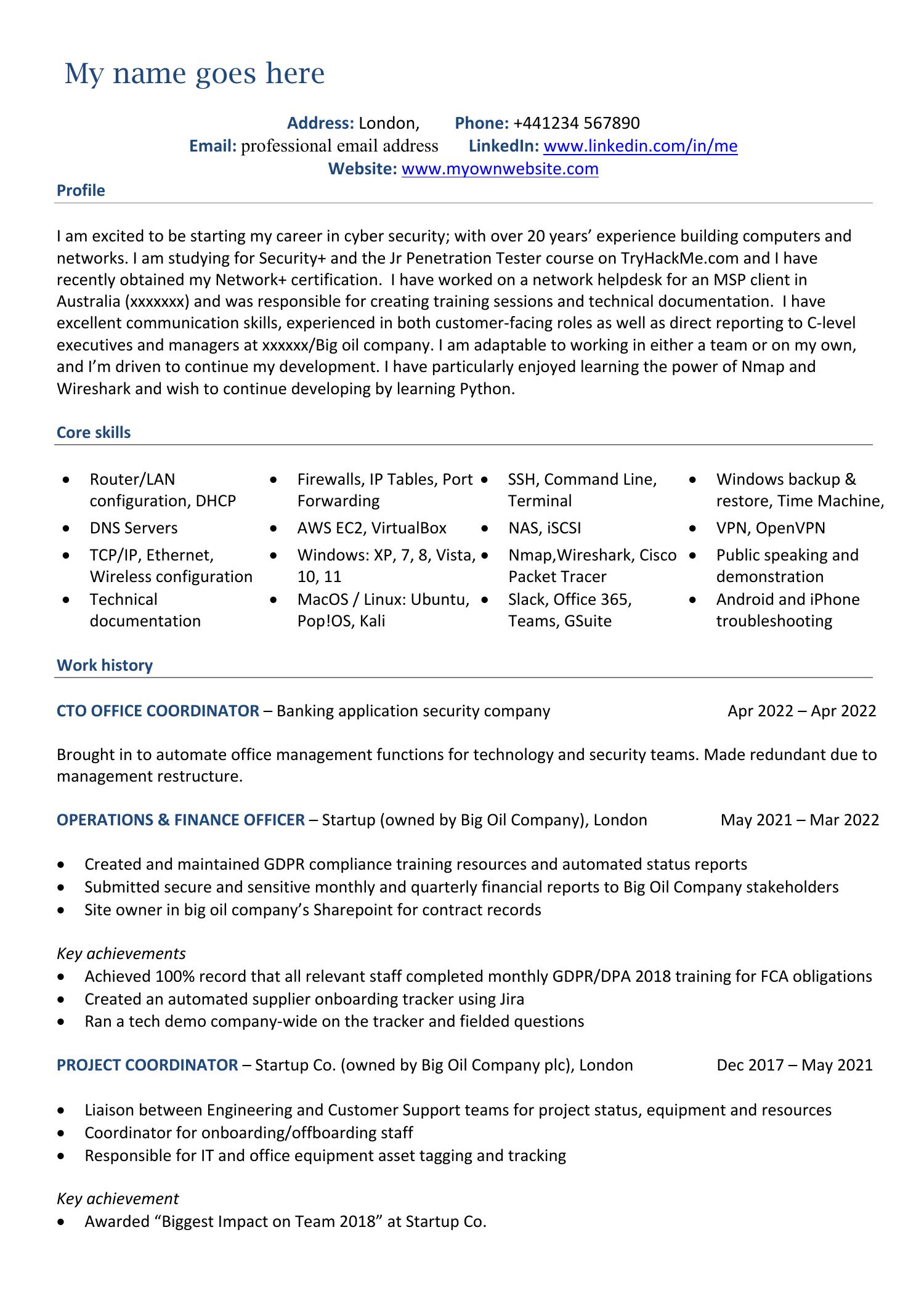 Reddit Friendly CV Cyber Security Analyst.pdf | DocDroid