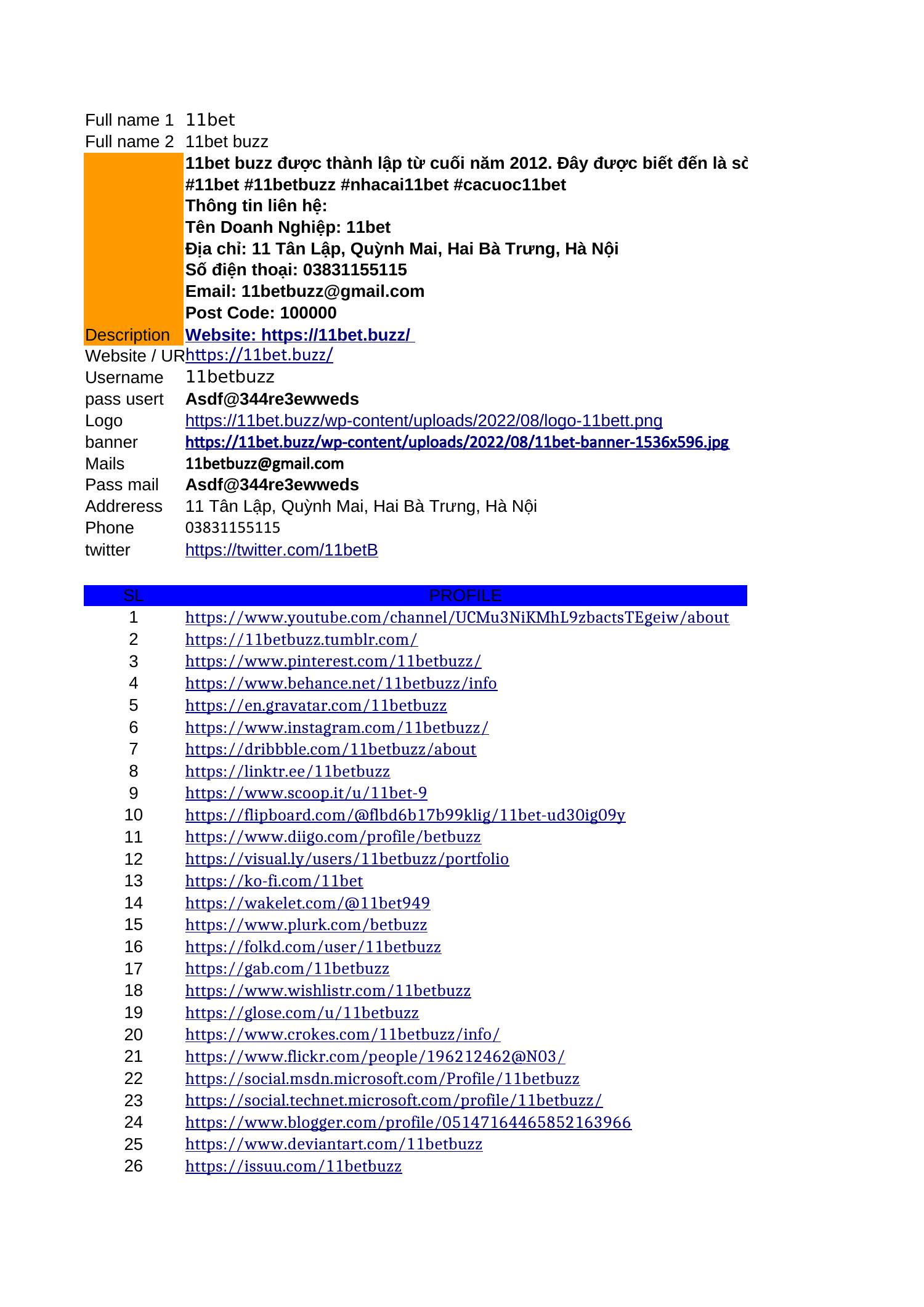 11bet buzz.ods | DocDroid