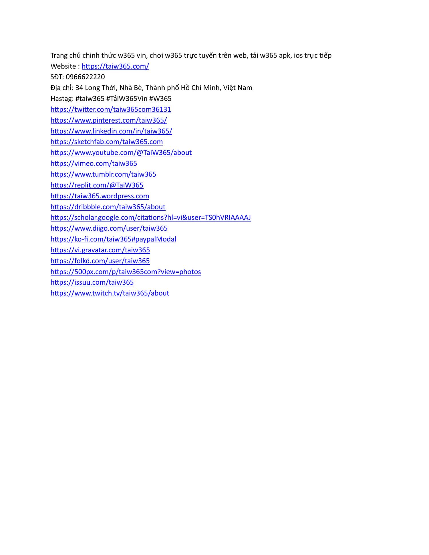 Trang chủ chinh thức w365 vin.docx | DocDroid