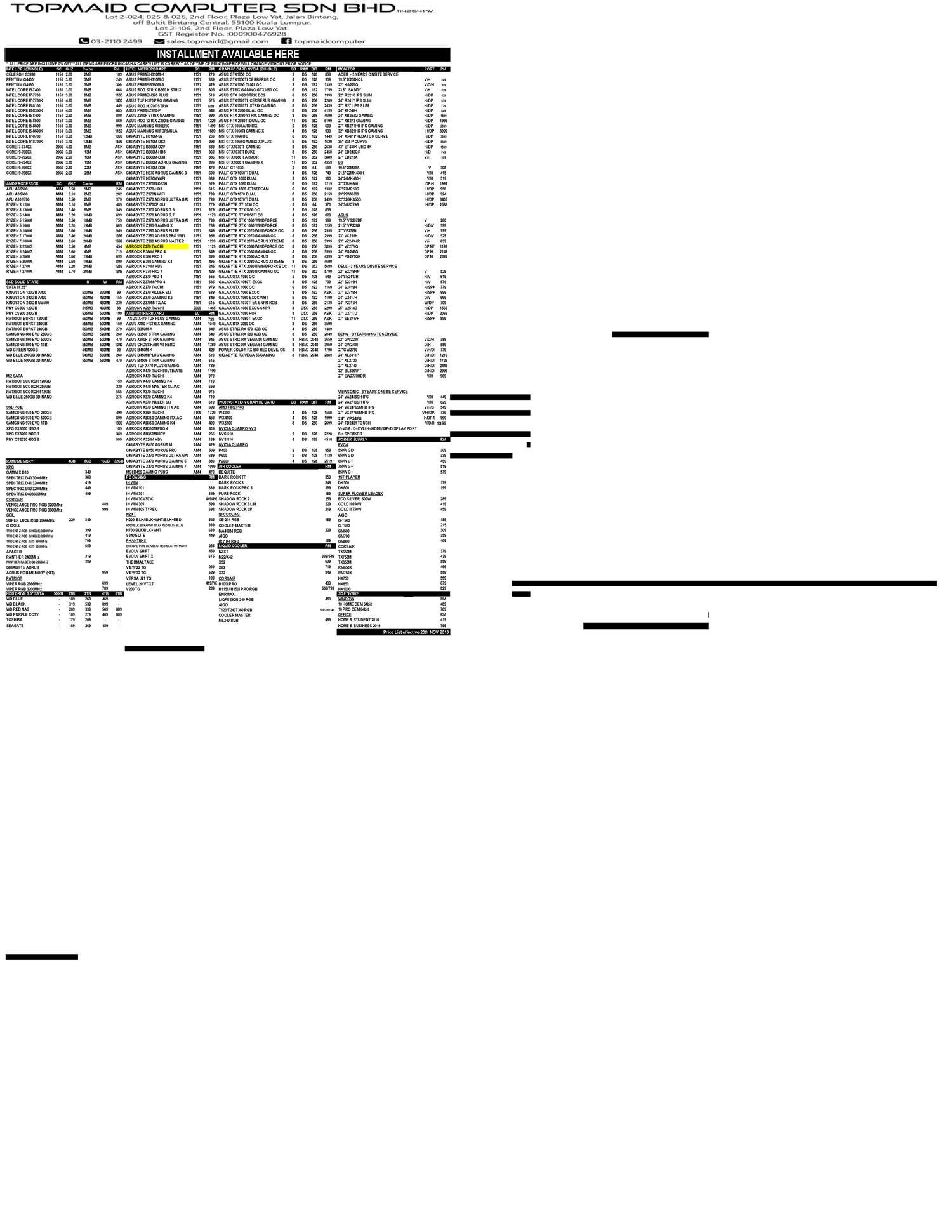 Hardware Price List NOV 28.xlsx | DocDroid