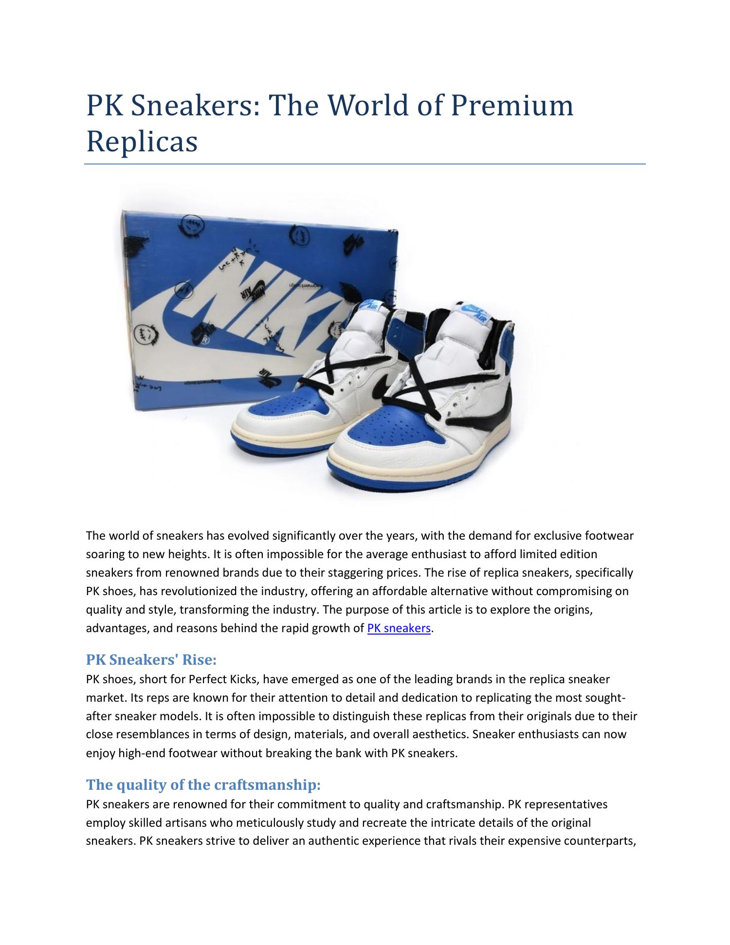 PK Sneakers The World of Premium Replicas.pdf | DocDroid