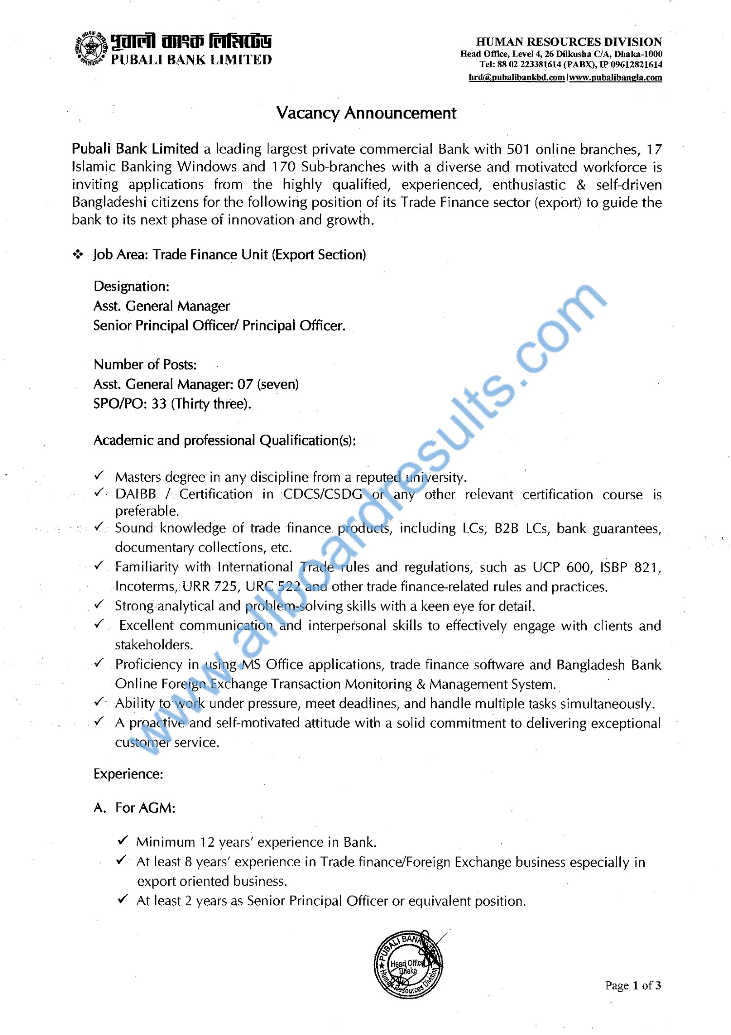 Pubali Bank Admit Card 2023 Exam Date & Seat Plan.pdf | DocDroid