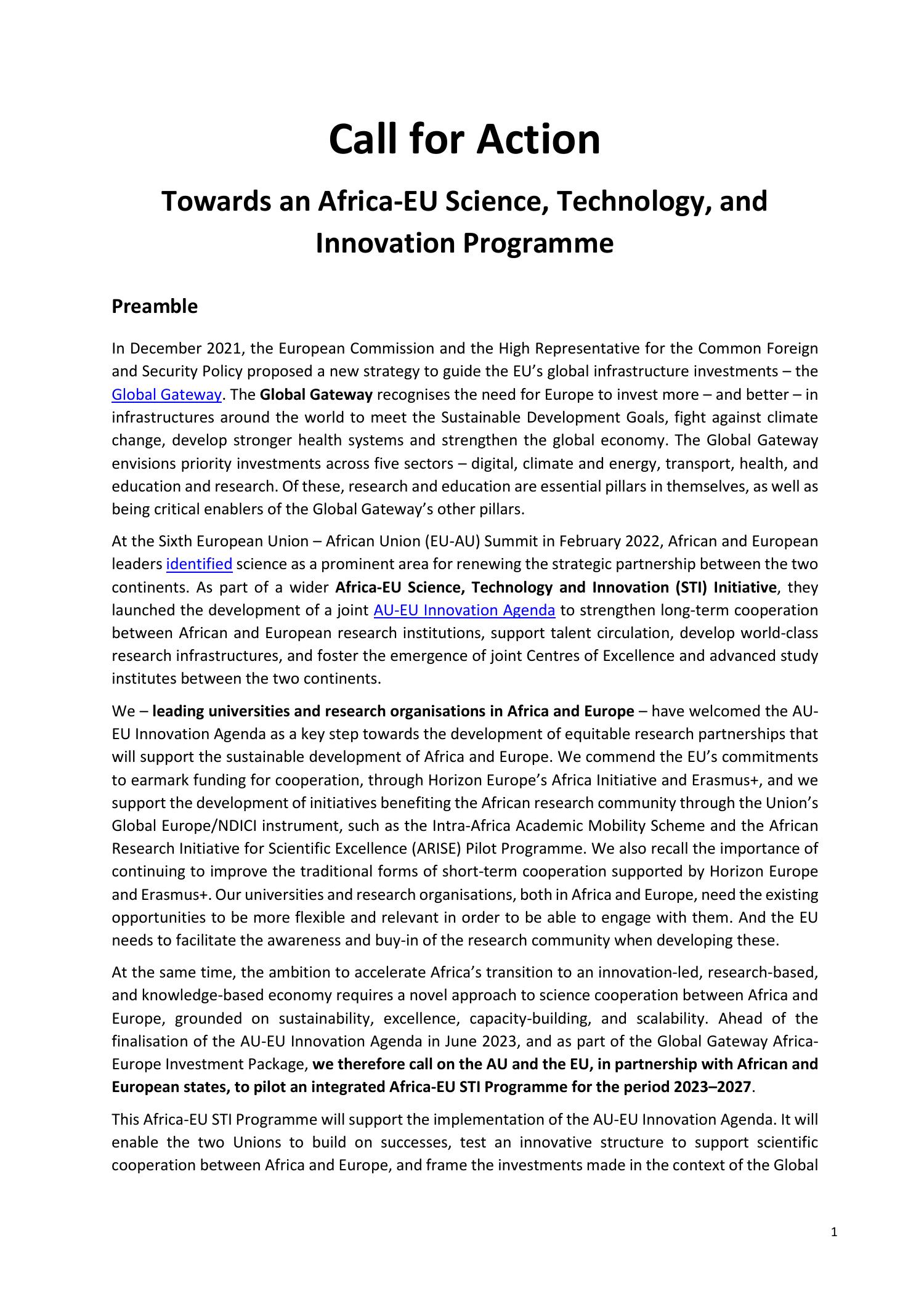 call-for-action-–-towards-an-africa-eu-science-technology-and-innovation-programme_final.pdf ...