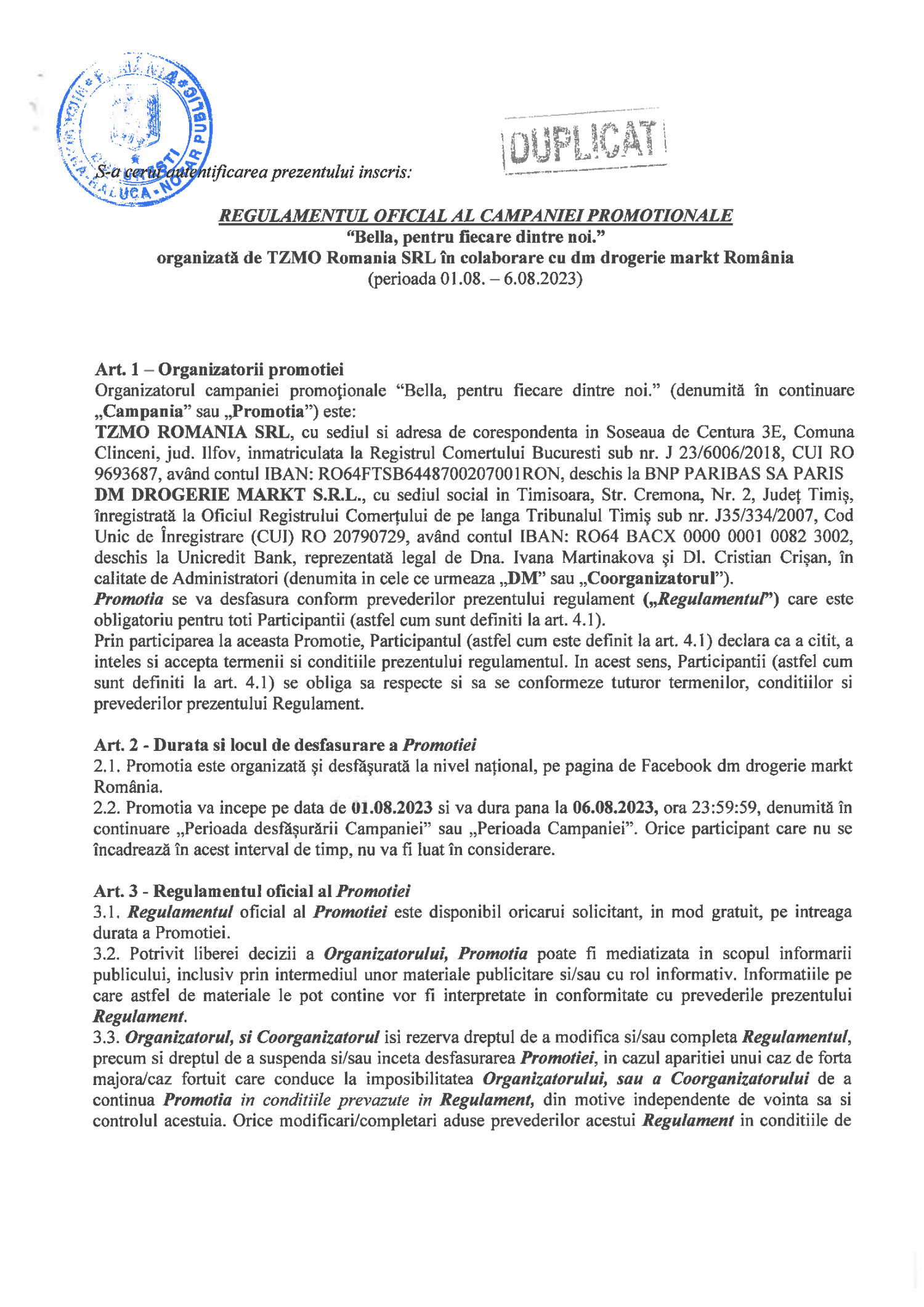 Regulament Bella - DM.pdf | DocDroid