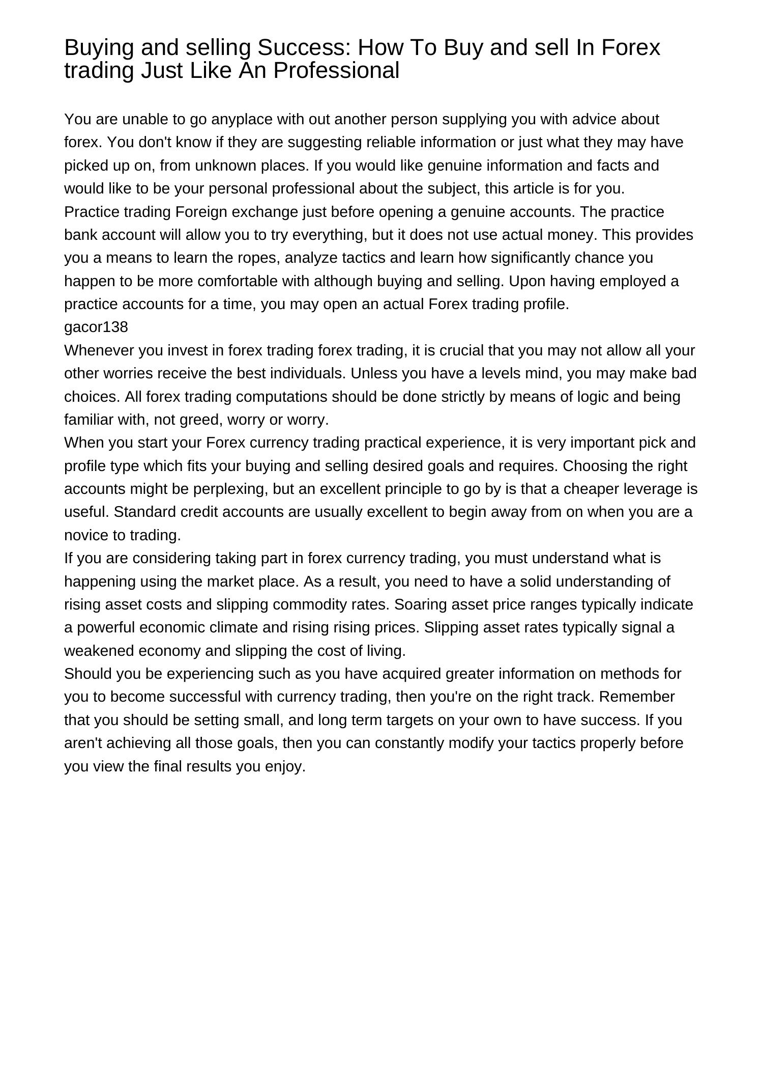 Understand Forex trading Using These Easy To Stick to Ideasxhvrw.pdf ...