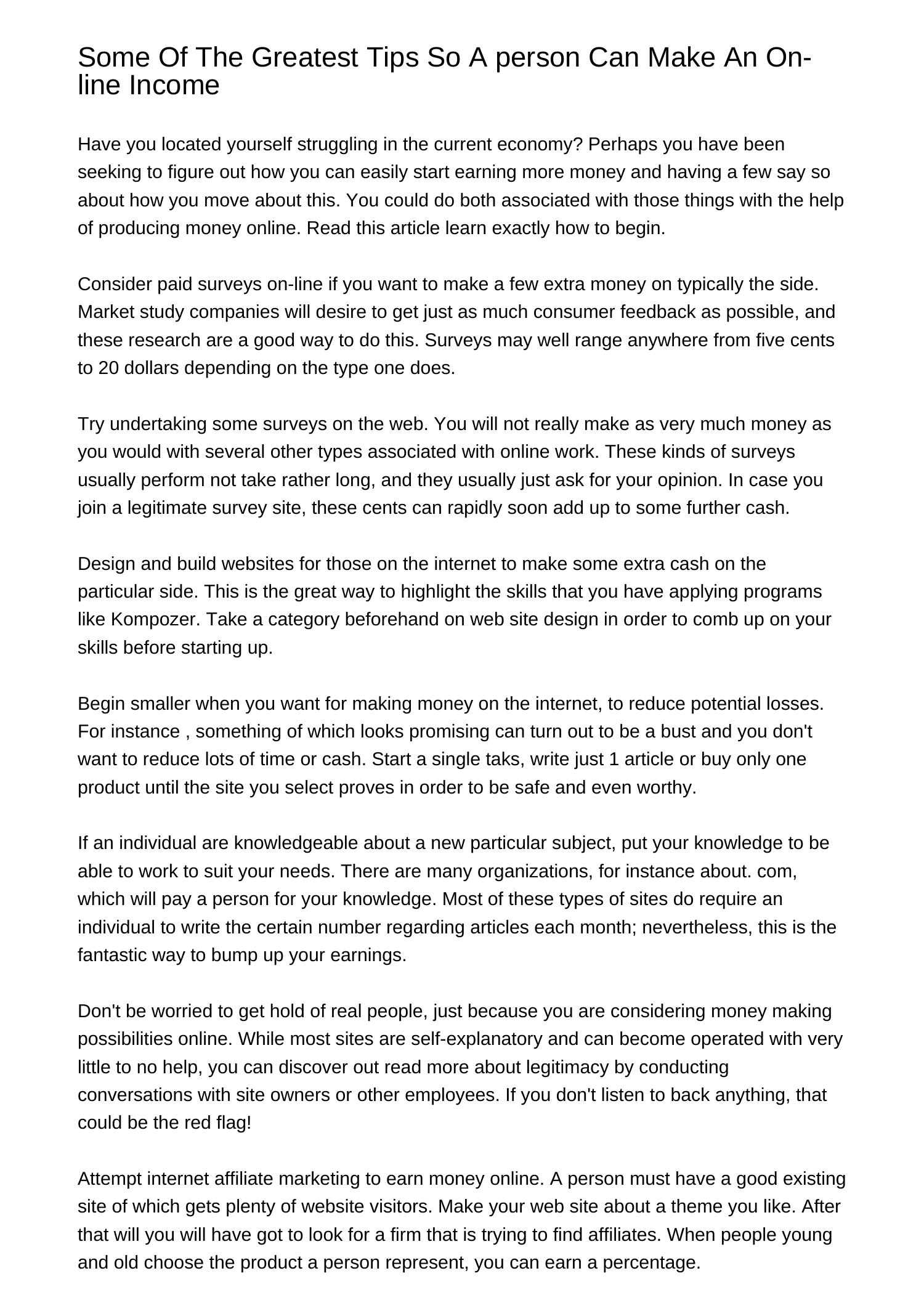 Thousands of Tips So You Can Call and make an On the web Incomegpbhz ...