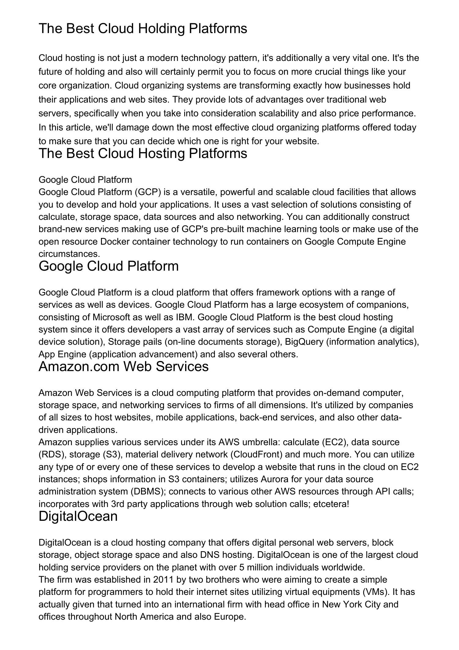 The Most Effective Cloud Holding Platformsbmkff.pdf.pdf | DocDroid