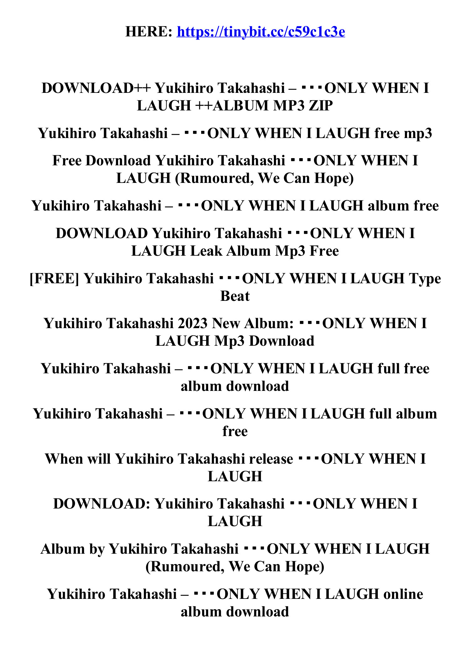 download_yukihiro_takahashi_only_when_i_laugh_album_mp3_zip.pdf | DocDroid
