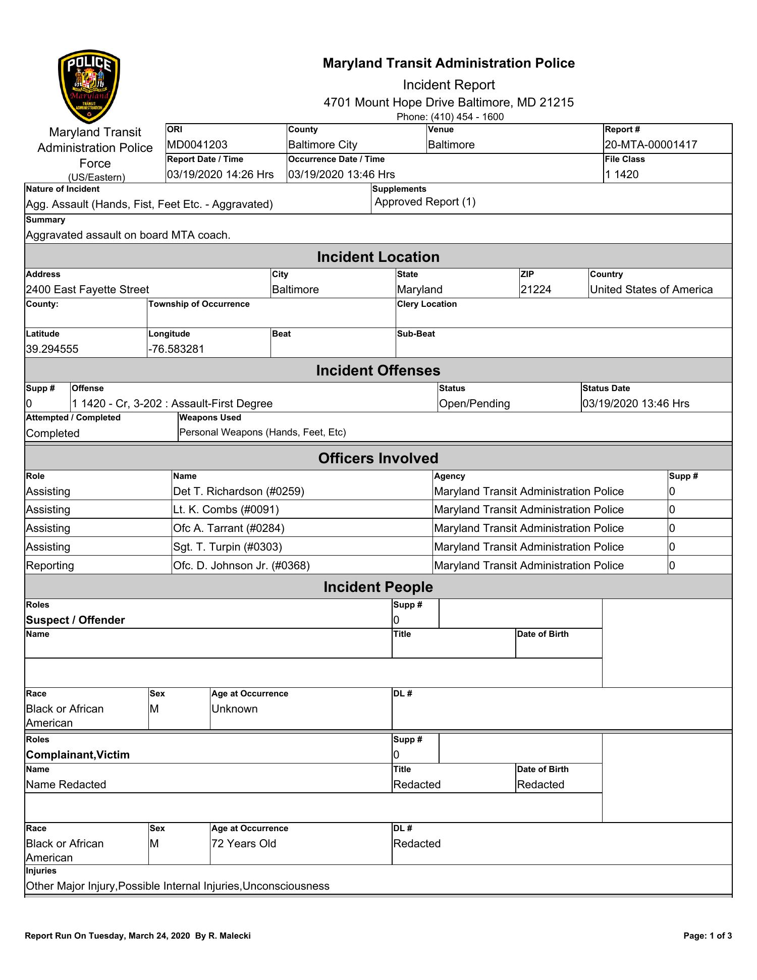 MTA ASSAULT INCIDENT REPORT.pdf | DocDroid