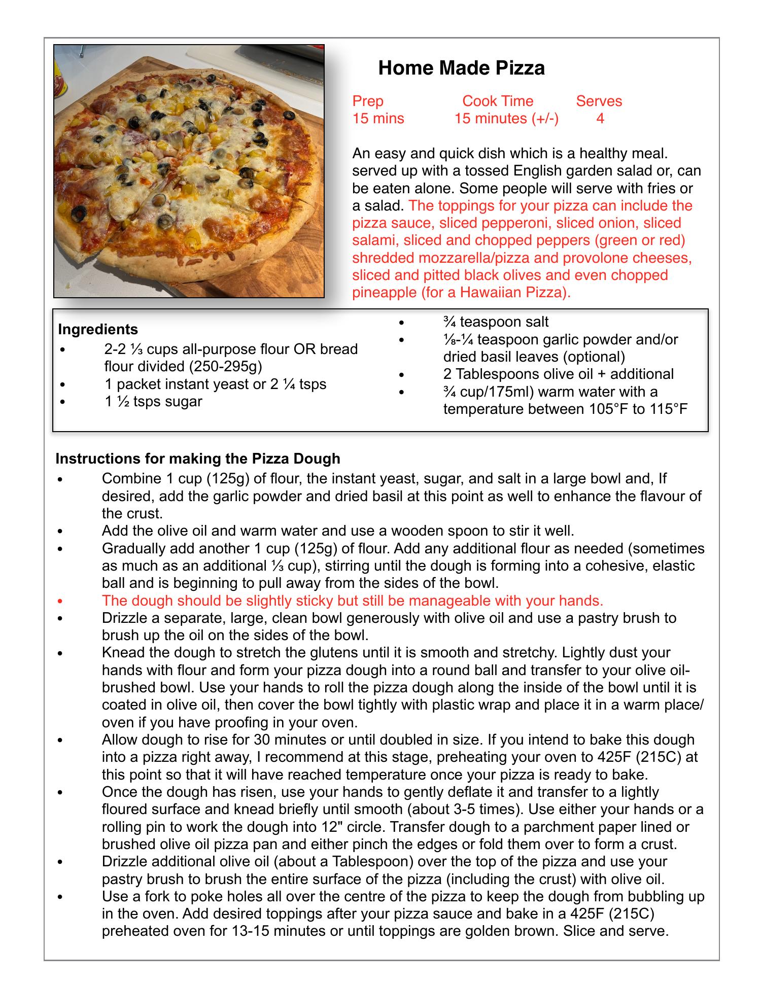 Homemade Pizza PDF.pdf | DocDroid