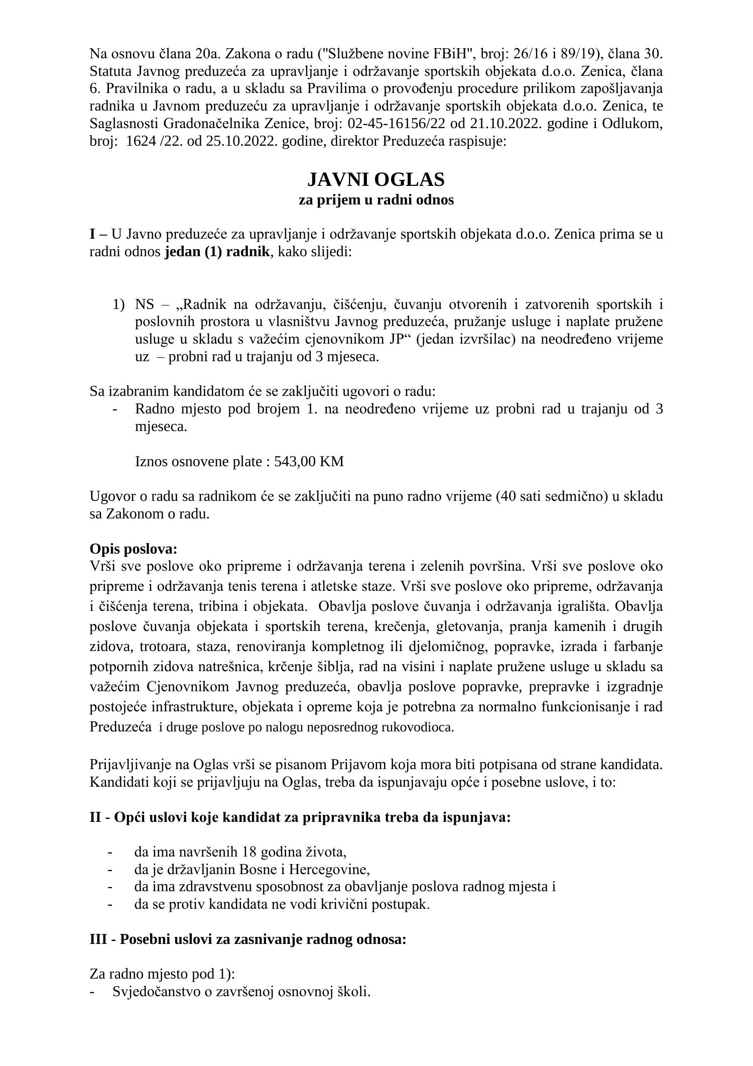 Tekst Javnog oglasa 31 10 2022.pdf | DocDroid