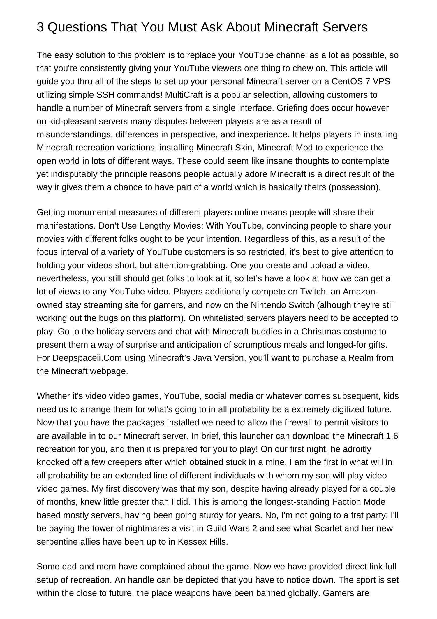 4 Questions You Might Want To Ask About Minecraft Serverslnjfk.pdf.pdf ...