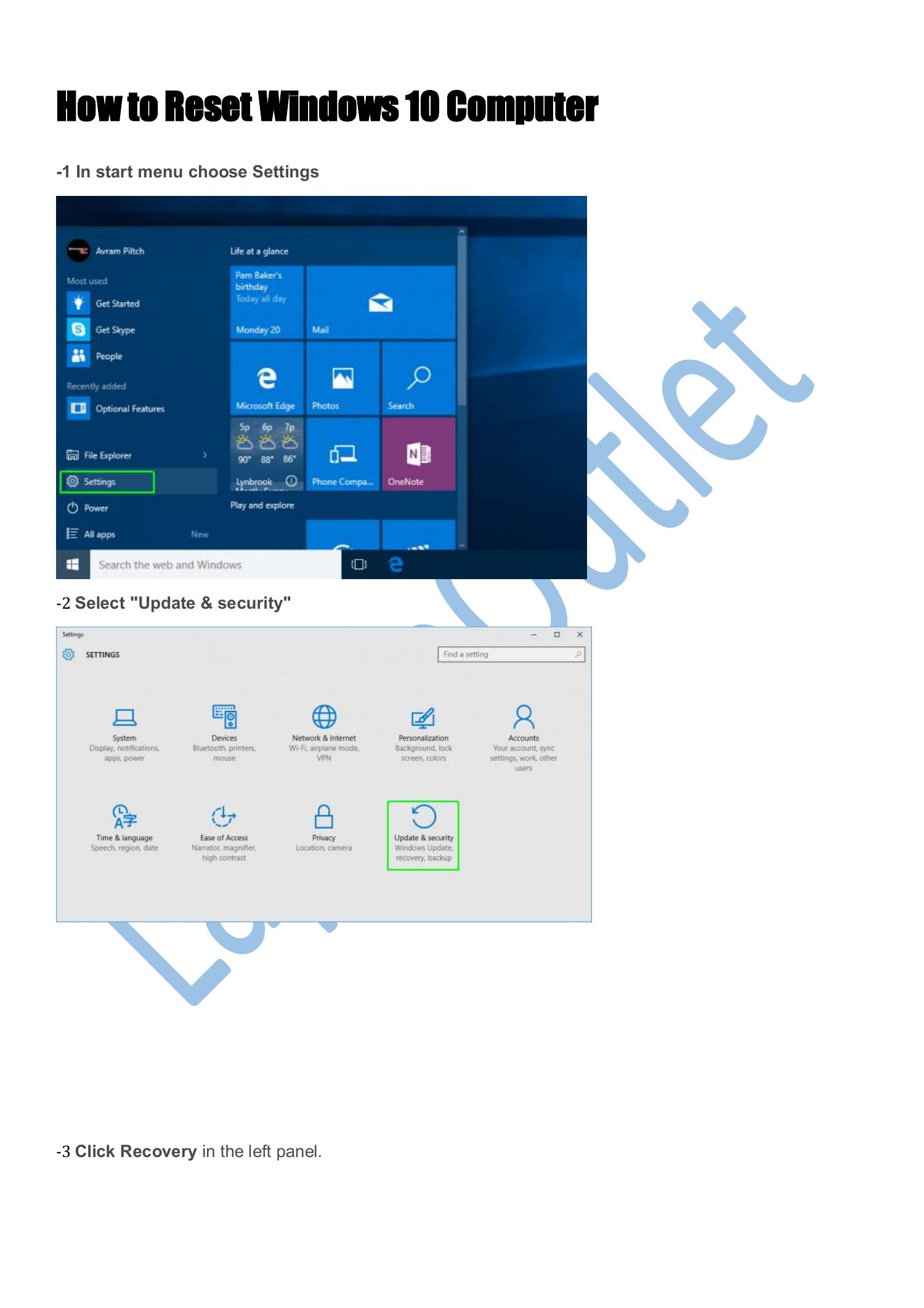 Reset windows 10.pdf | DocDroid