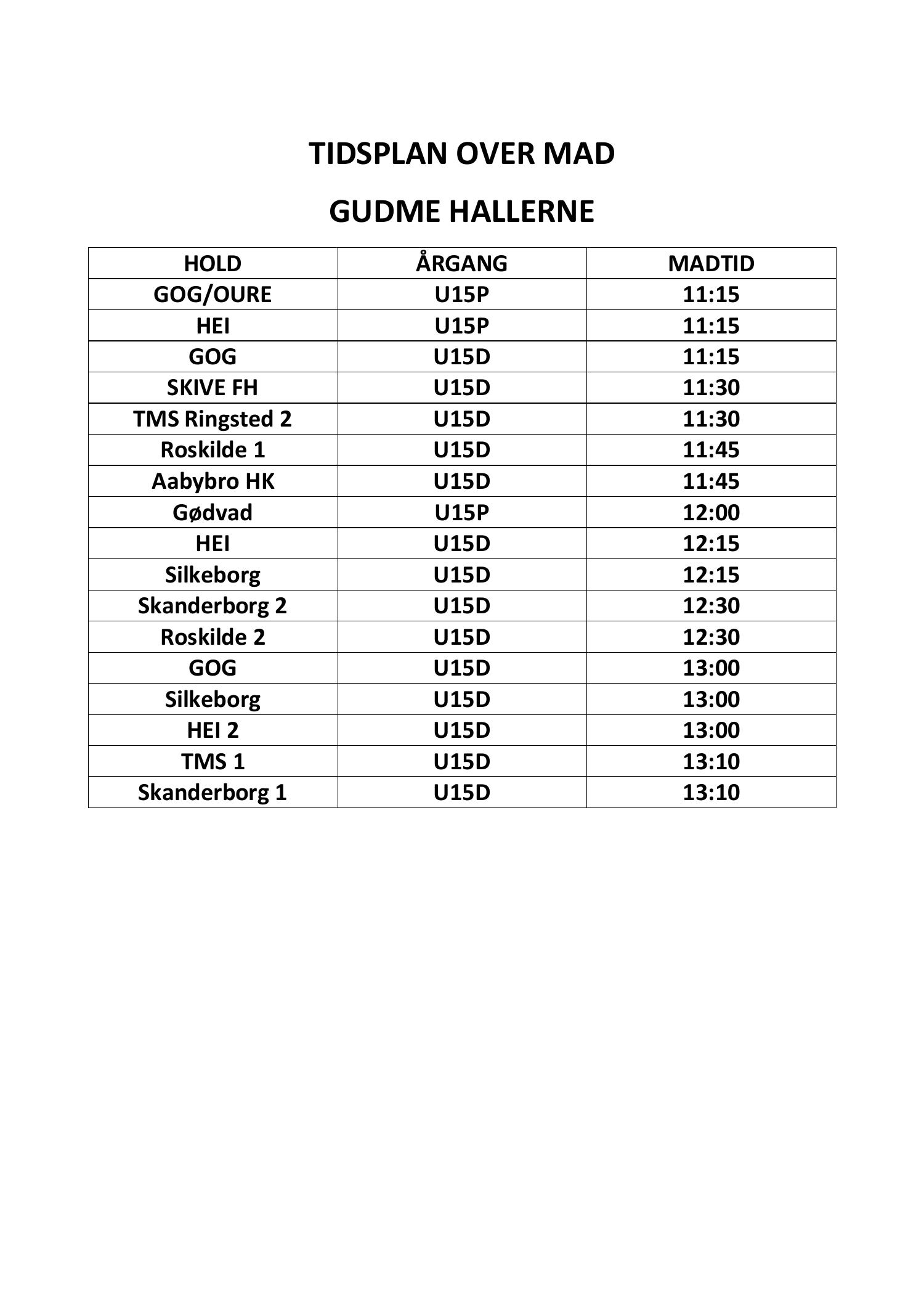 TIDSPLAN OVER MAD.pdf | DocDroid