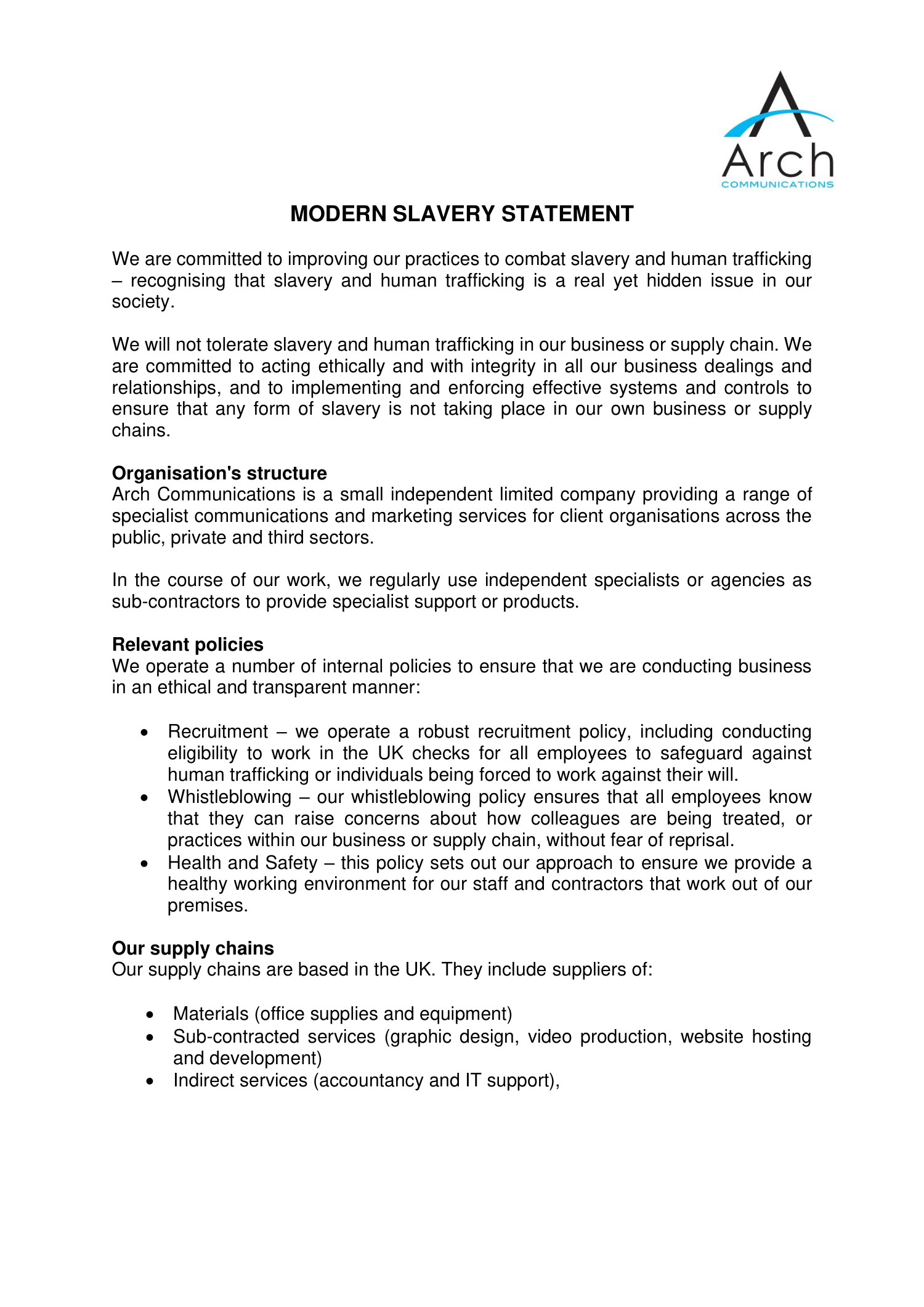 MODERN SLAVERY STATEMENT Sept 23.pdf | DocDroid