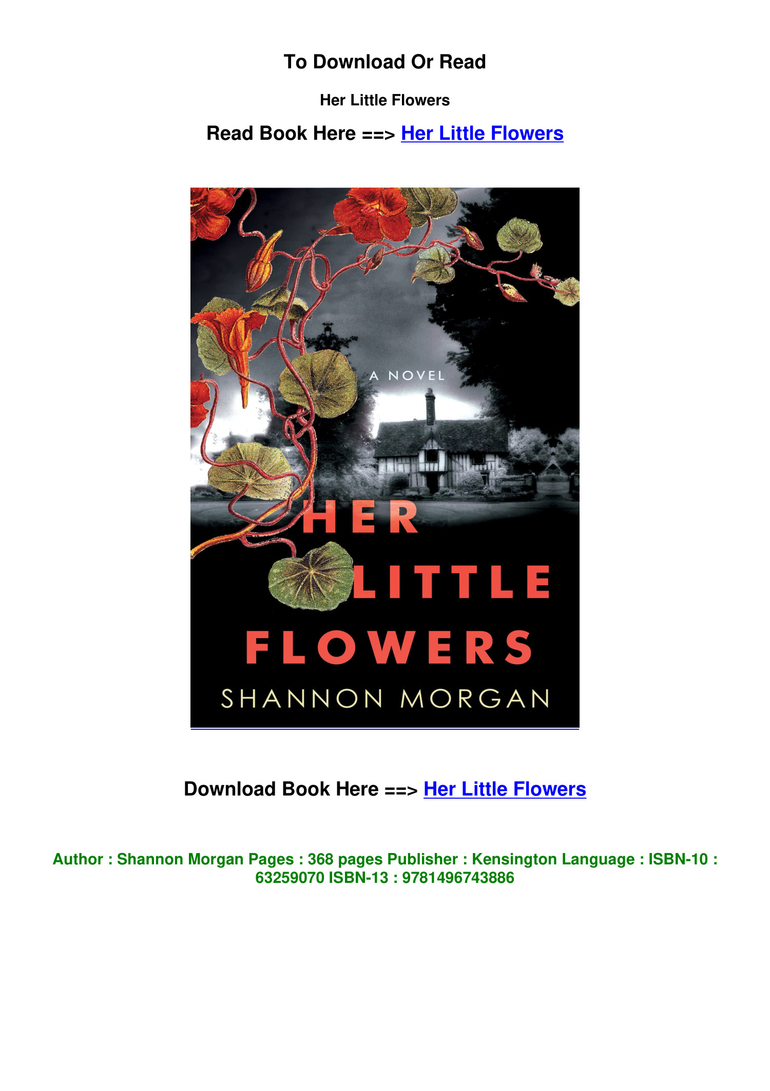 DOWNLOAD pdf Her Little Flowers By Shannon Morgan.pdf | DocDroid