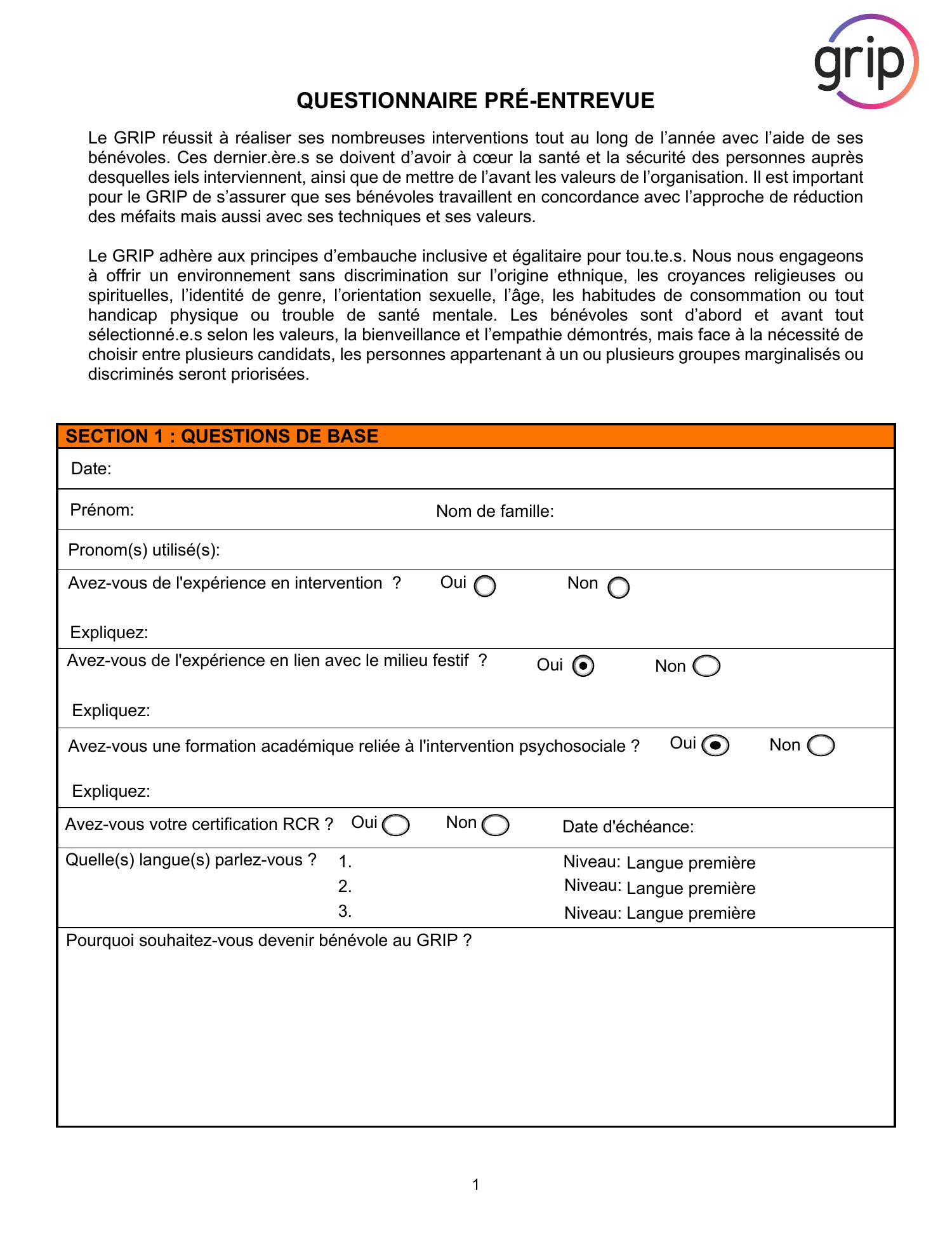 Formulaire pré-entrevue_bénévole.pdf | DocDroid