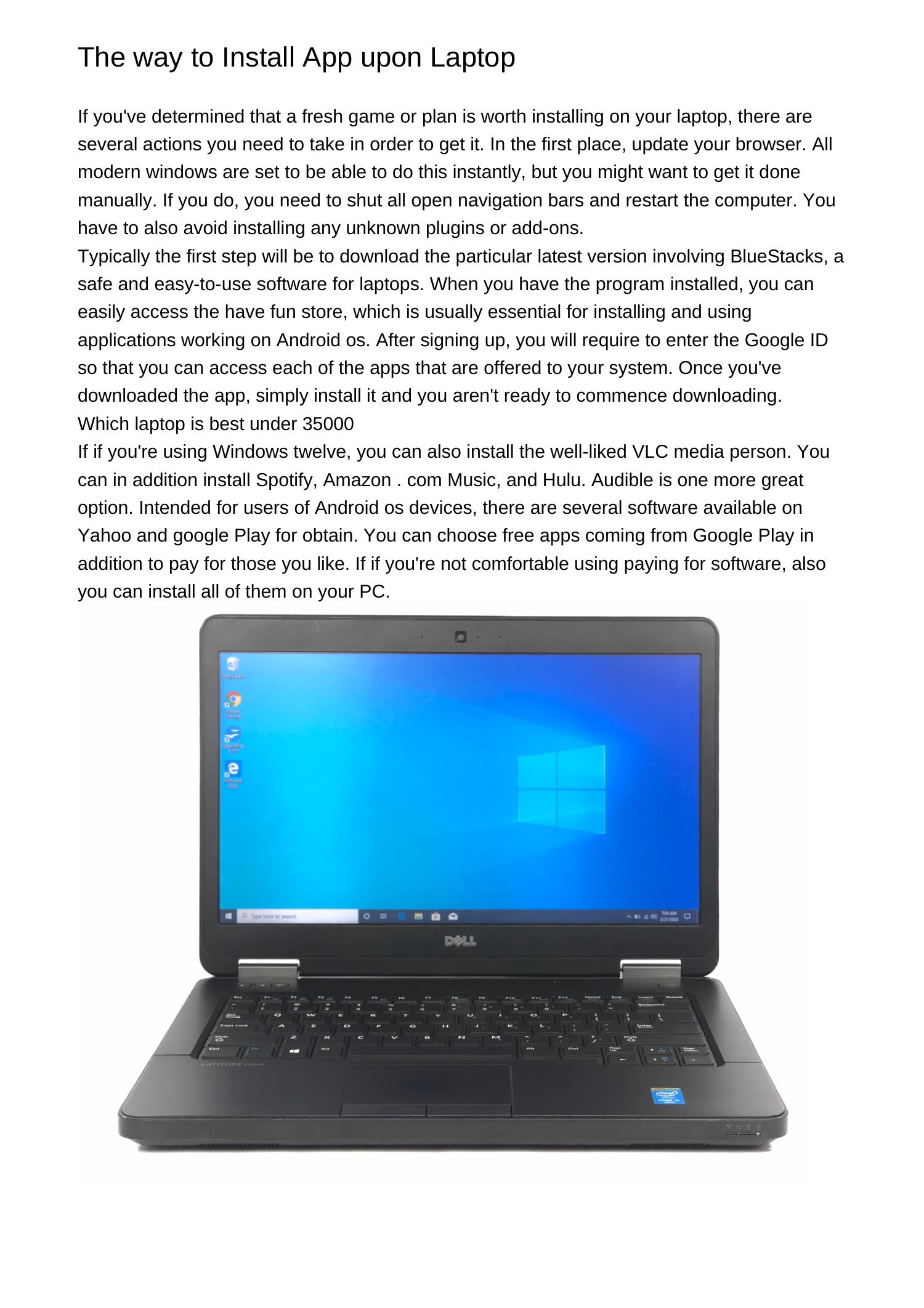 How to Install App in Laptopsxkvo.pdf.pdf | DocDroid