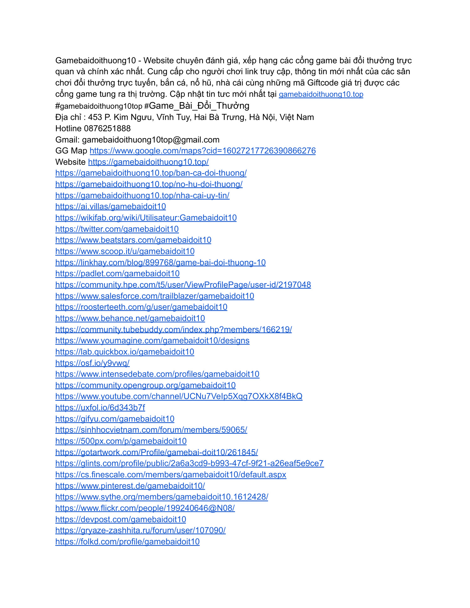 Game Bài Đổi Thưởng 10 .pdf | DocDroid