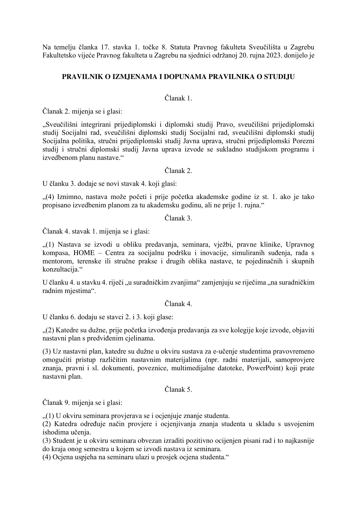 Pravilnik o izmjenama i dopunama Pravilnika o studiju.pdf | DocDroid