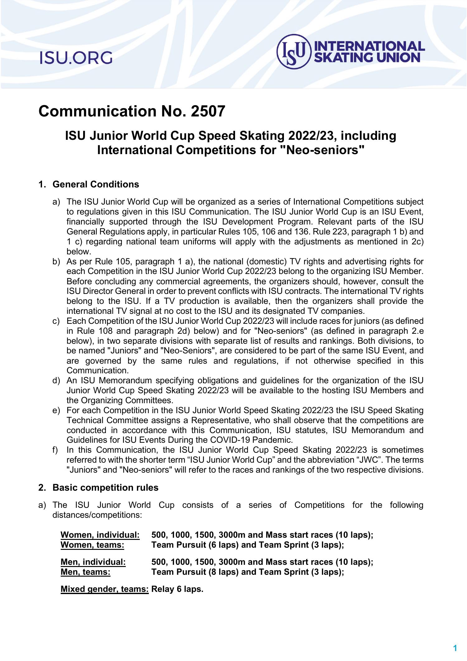 2507 ISU Junior World Cup Speed Skating 2022-23 (1).pdf | DocDroid