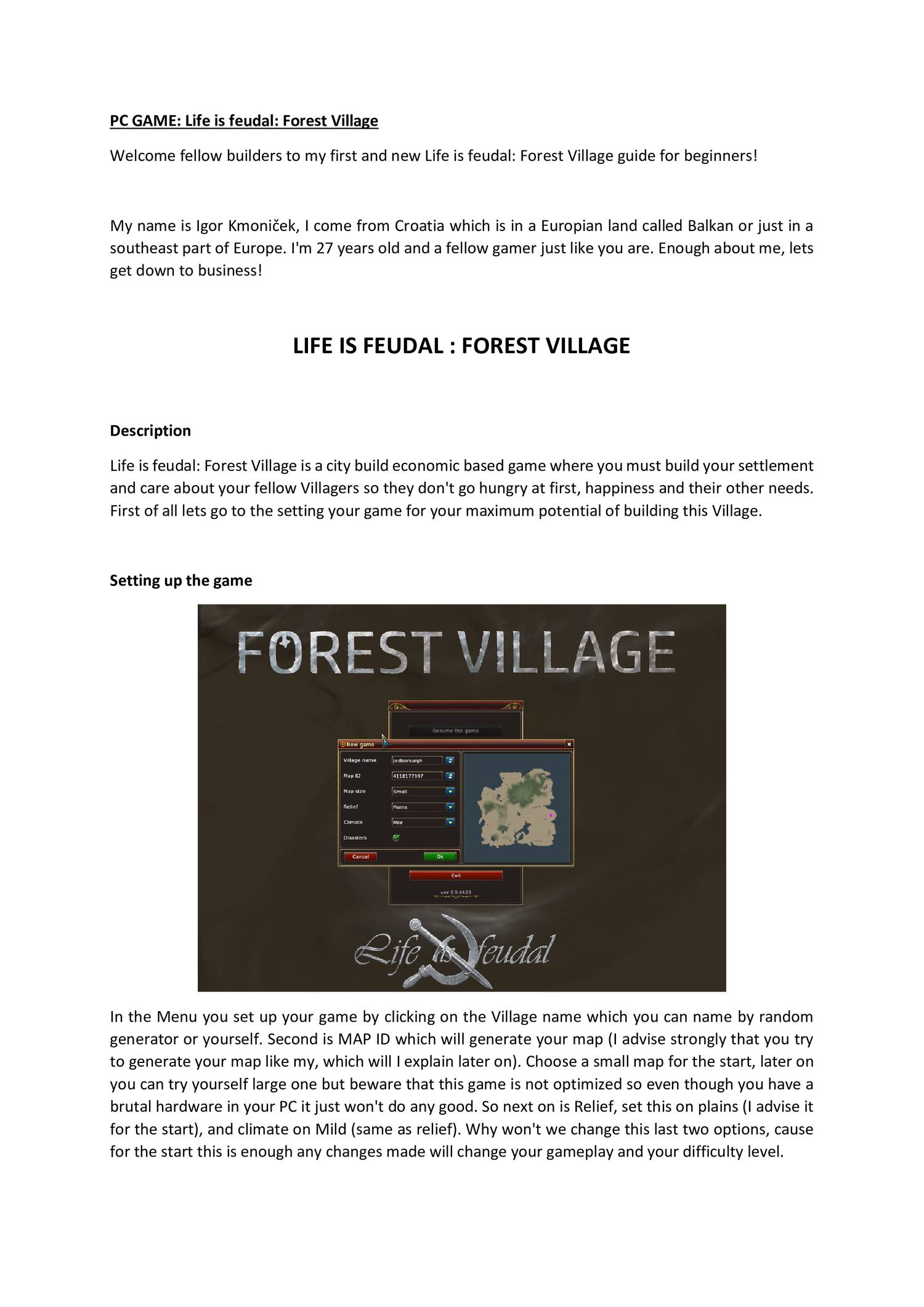 Life is feudal Forest Village - PC Guide for the beginners.pdf | DocDroid