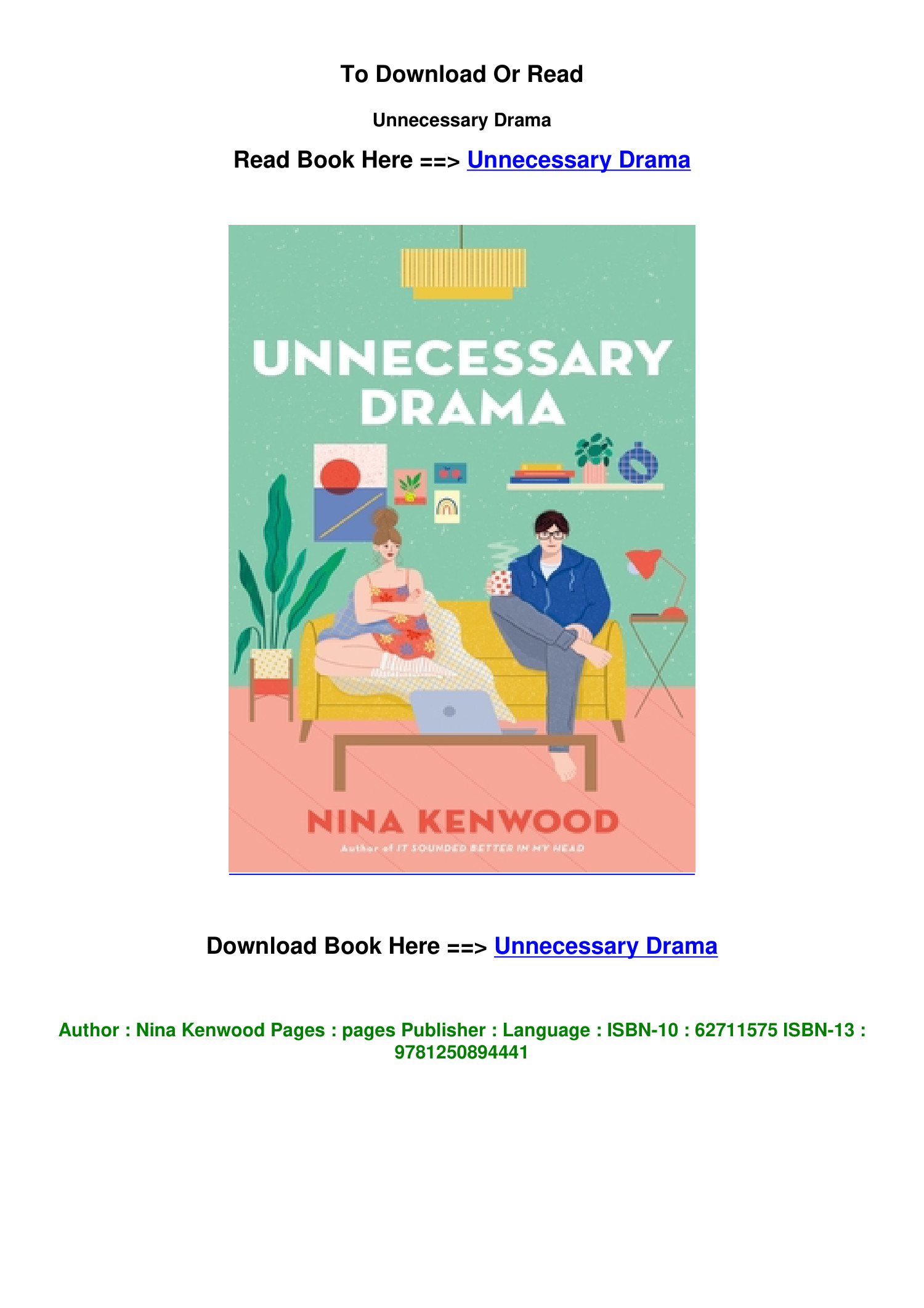 EPUB DOWNLOAD Unnecessary Drama BY Nina Kenwood.pdf | DocDroid