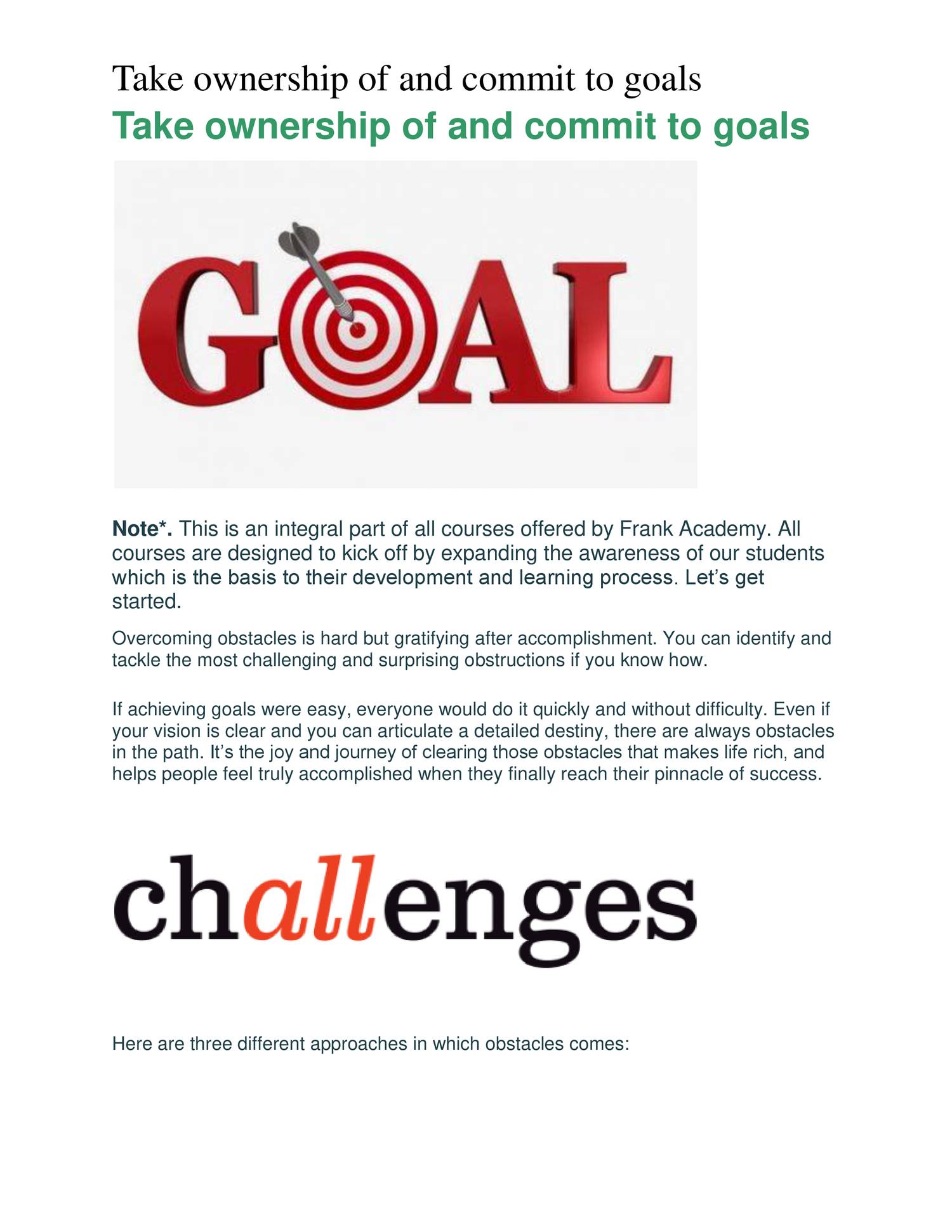 Take ownership of and commit to goals.pdf | DocDroid