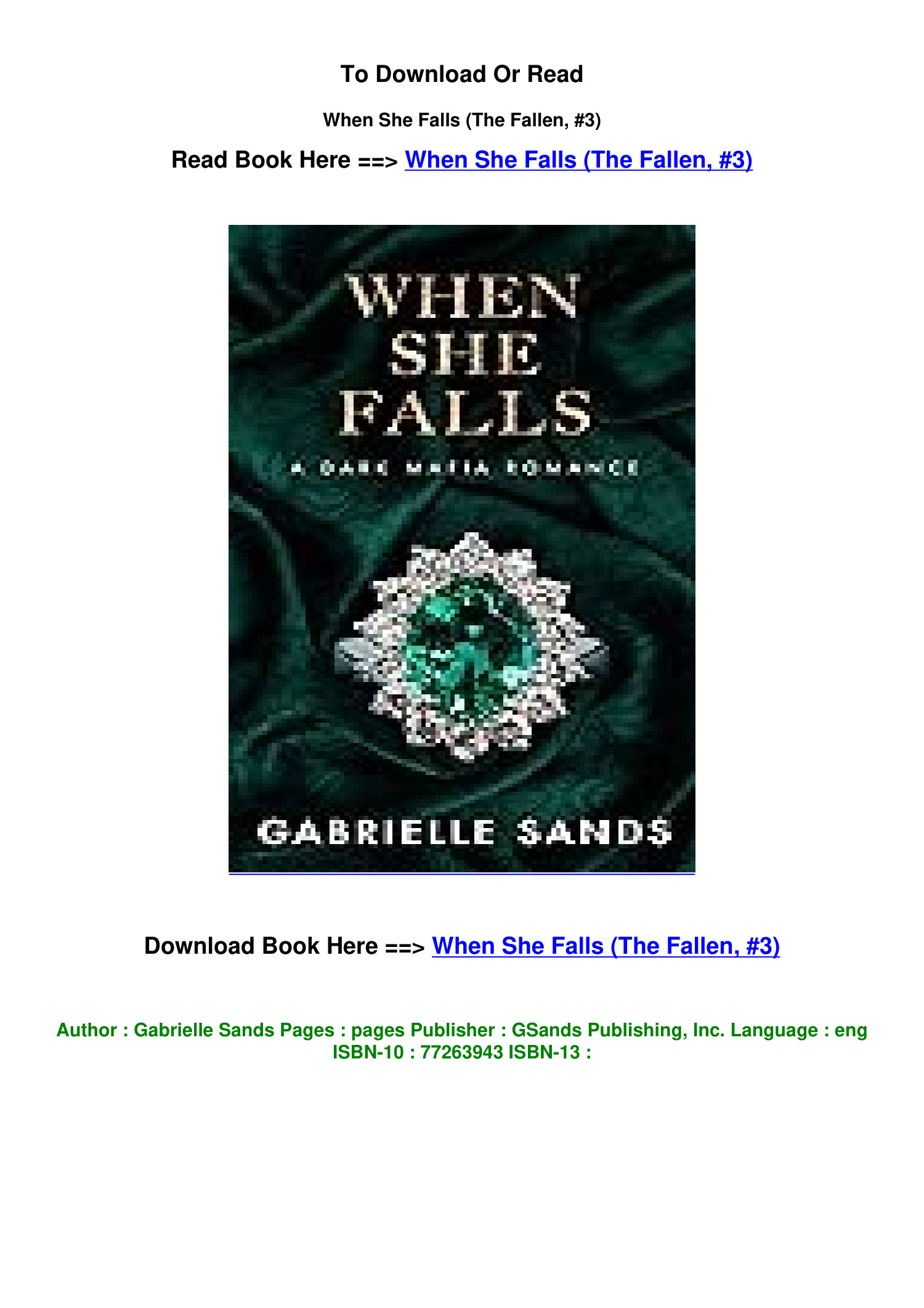 epub download When She Falls The Fallen 3 By Gabrielle Sands.pdf | DocDroid