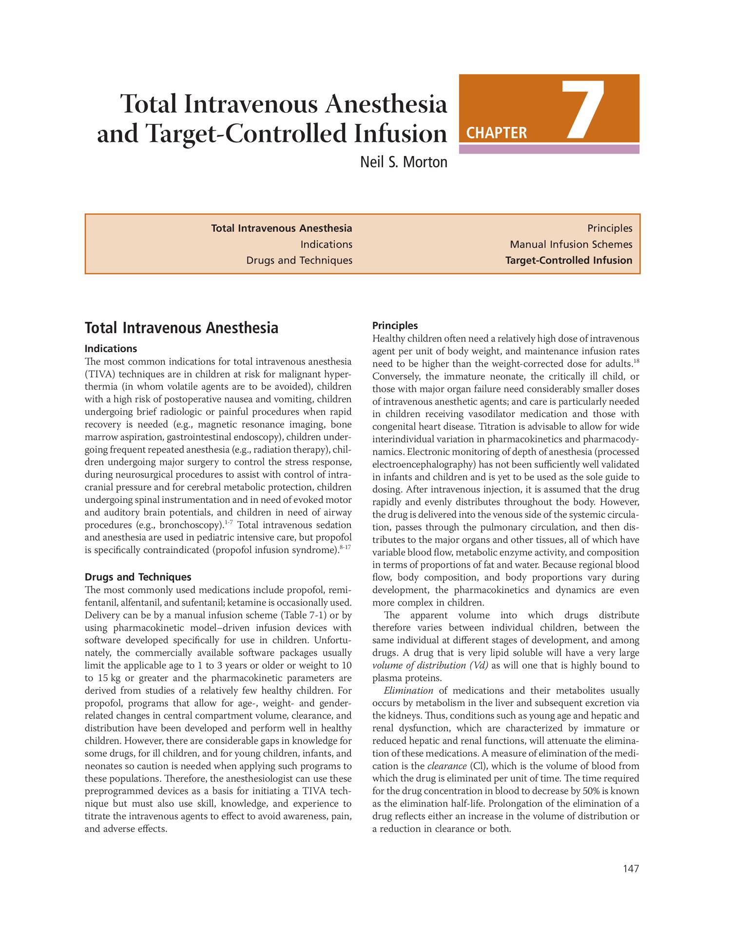 CHAPTER 7 - Total Intravenous Anesthesia and Target-Controlled Infusion ...