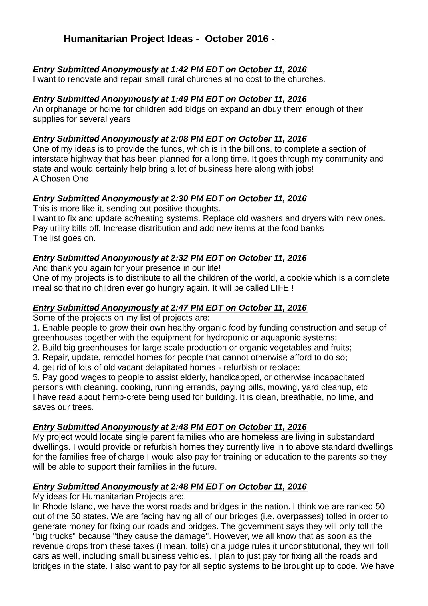 October2016 - Humanitarian projects ideas.pdf | DocDroid