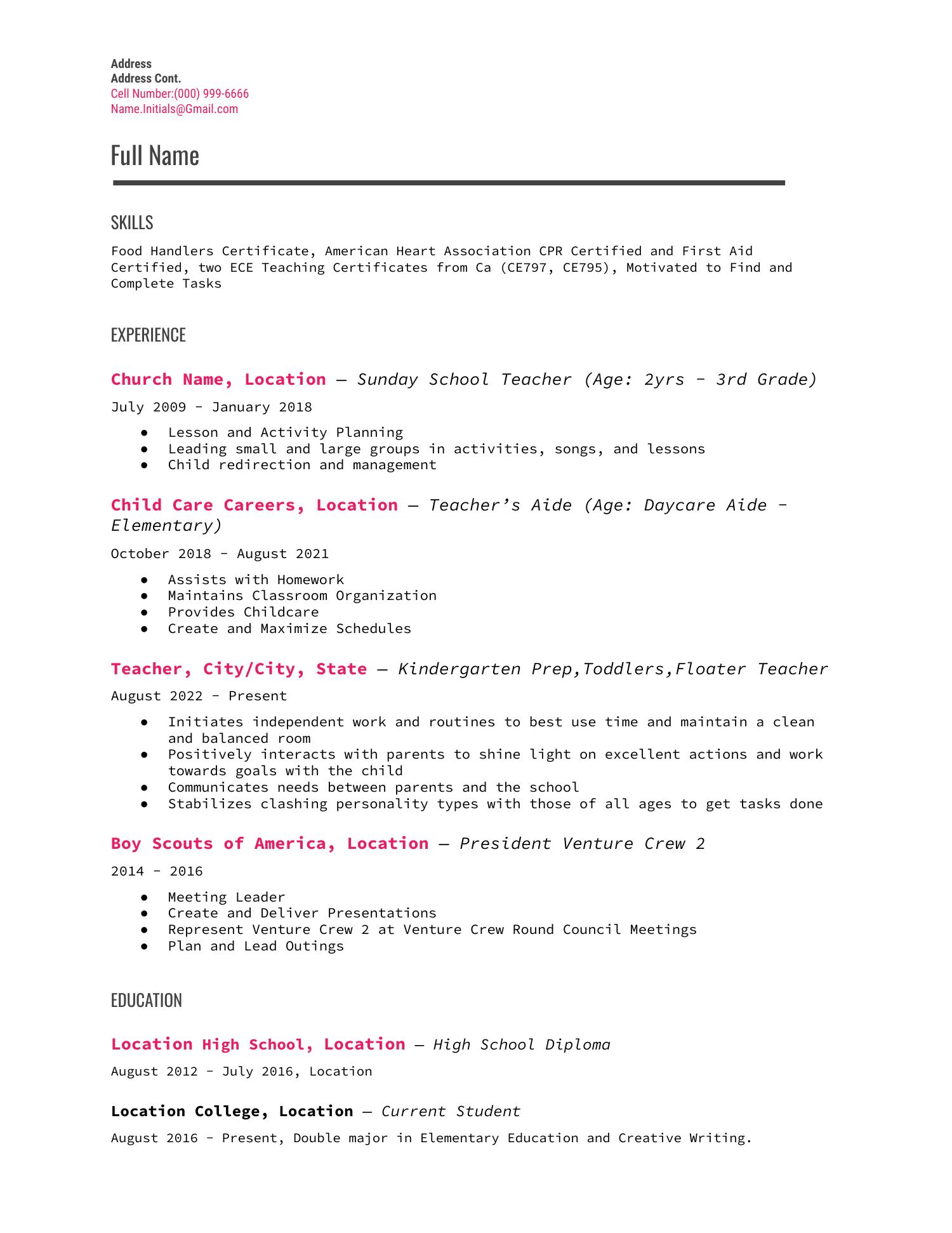 Blanked Resume 2022 - Google Docs.pdf | DocDroid