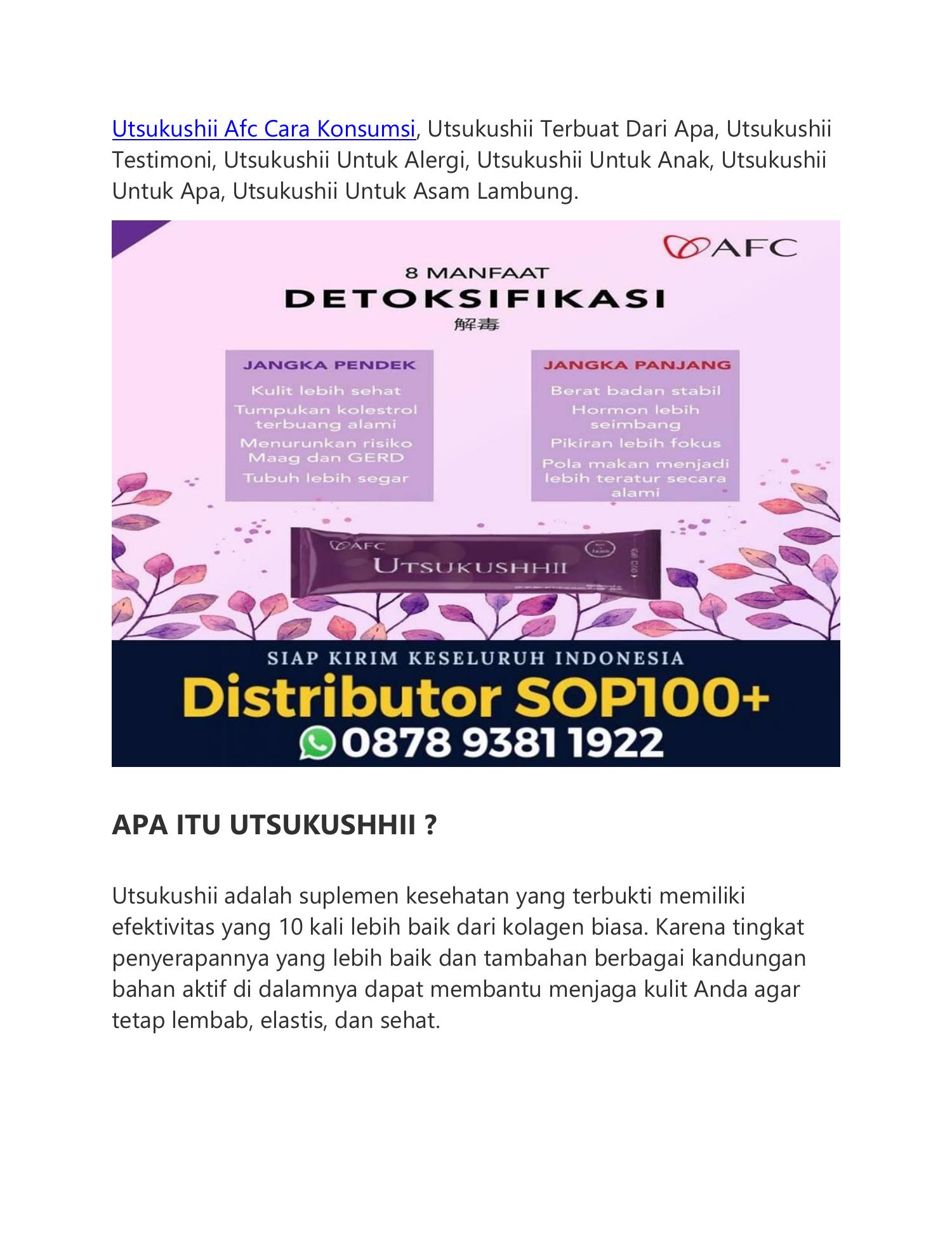 Utsukushii Afc Efek Samping.pdf | DocDroid