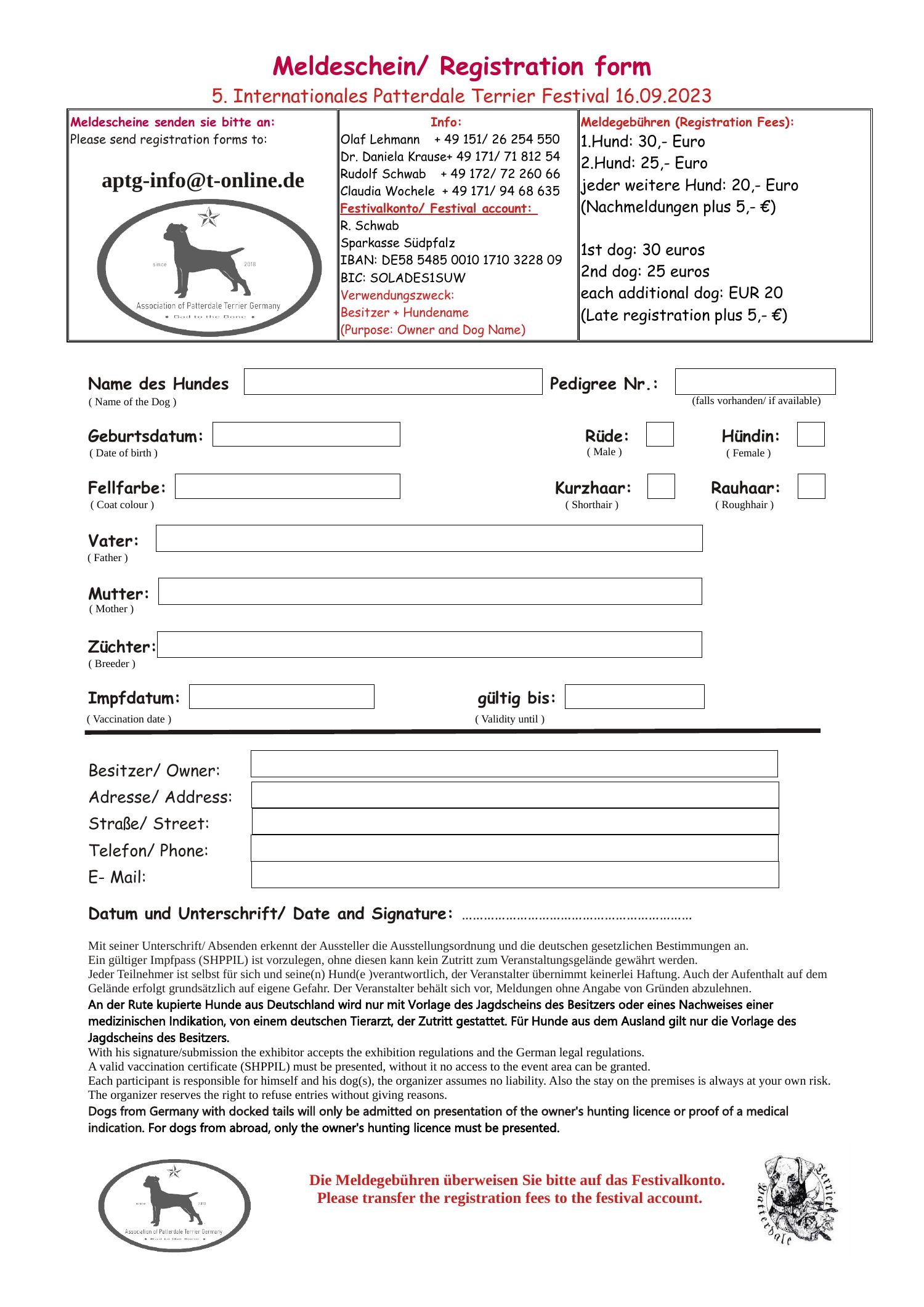 Meldeschein 2023 Registration form2023.pdf | DocDroid