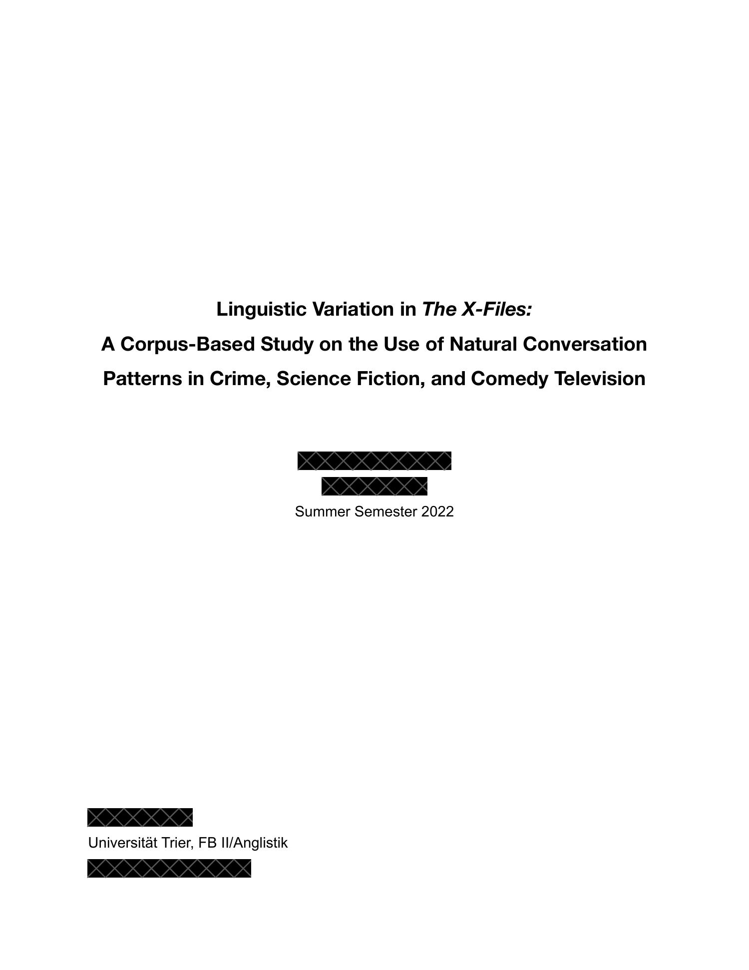 X Files Term Paper.pdf | DocDroid