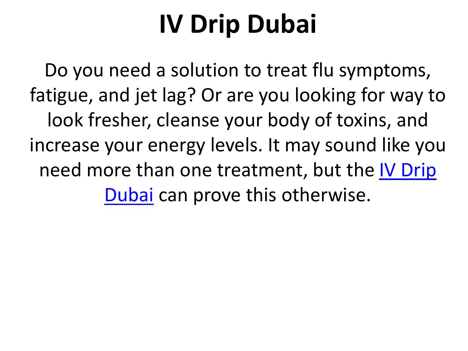 IV Drip Dubai.pptx | DocDroid