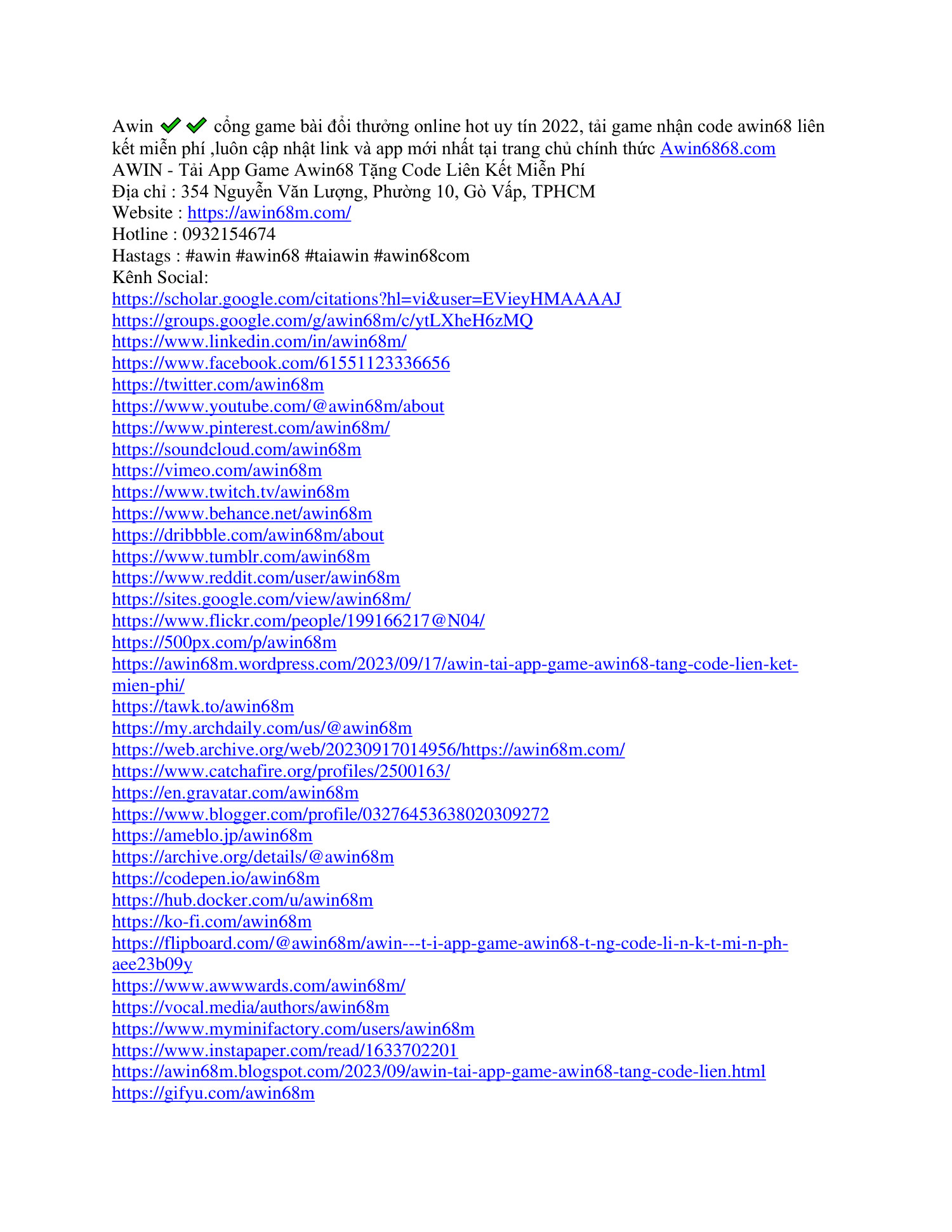 AWIN-Tải-App-Game-Awin68-Tặng-Code-Liên-Kết-Miễn-Phí.pdf | DocDroid