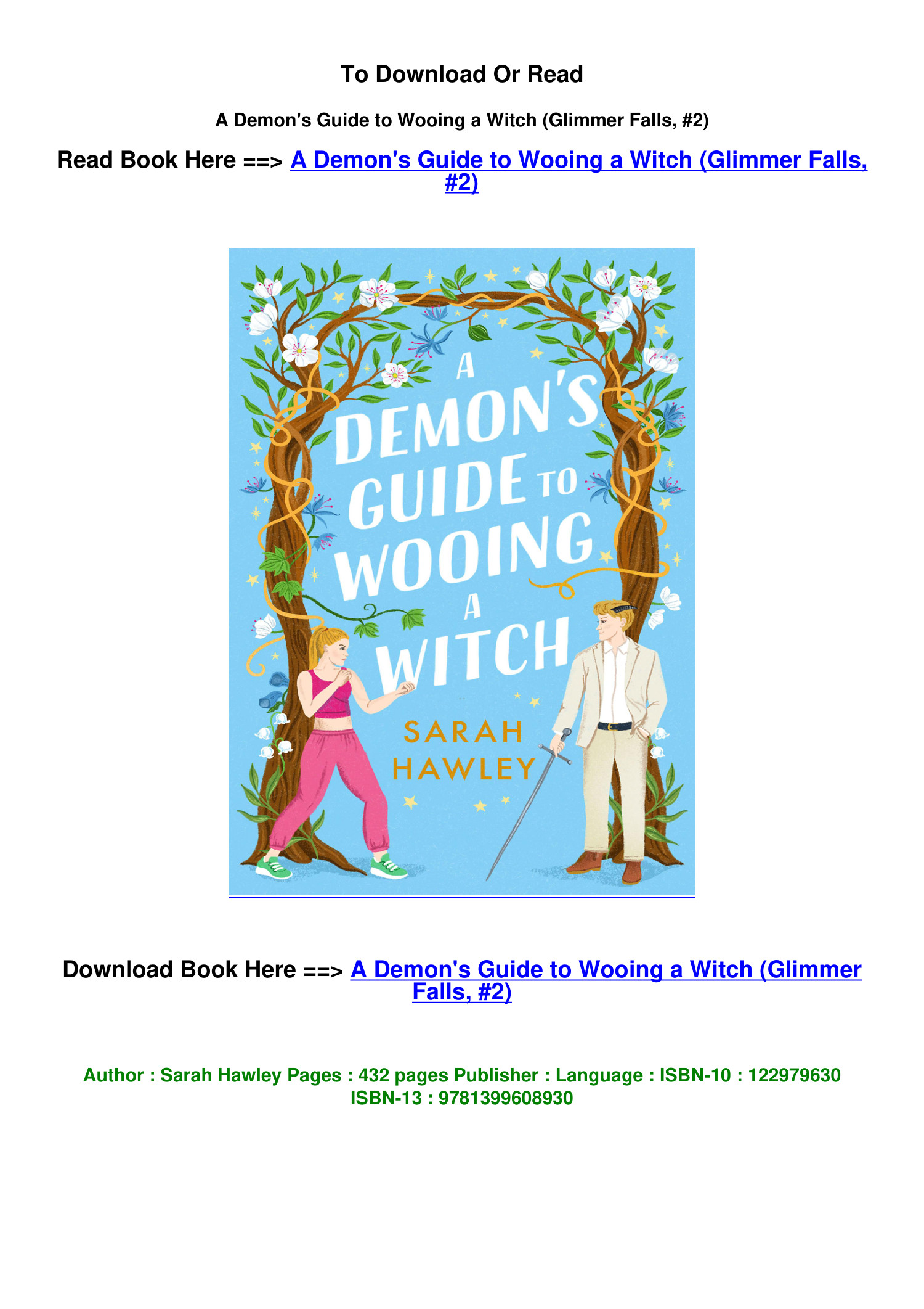 Download EPUB A Demon s Guide to Wooing a Witch Glimmer Falls 2 by Sarah .pdf | DocDroid
