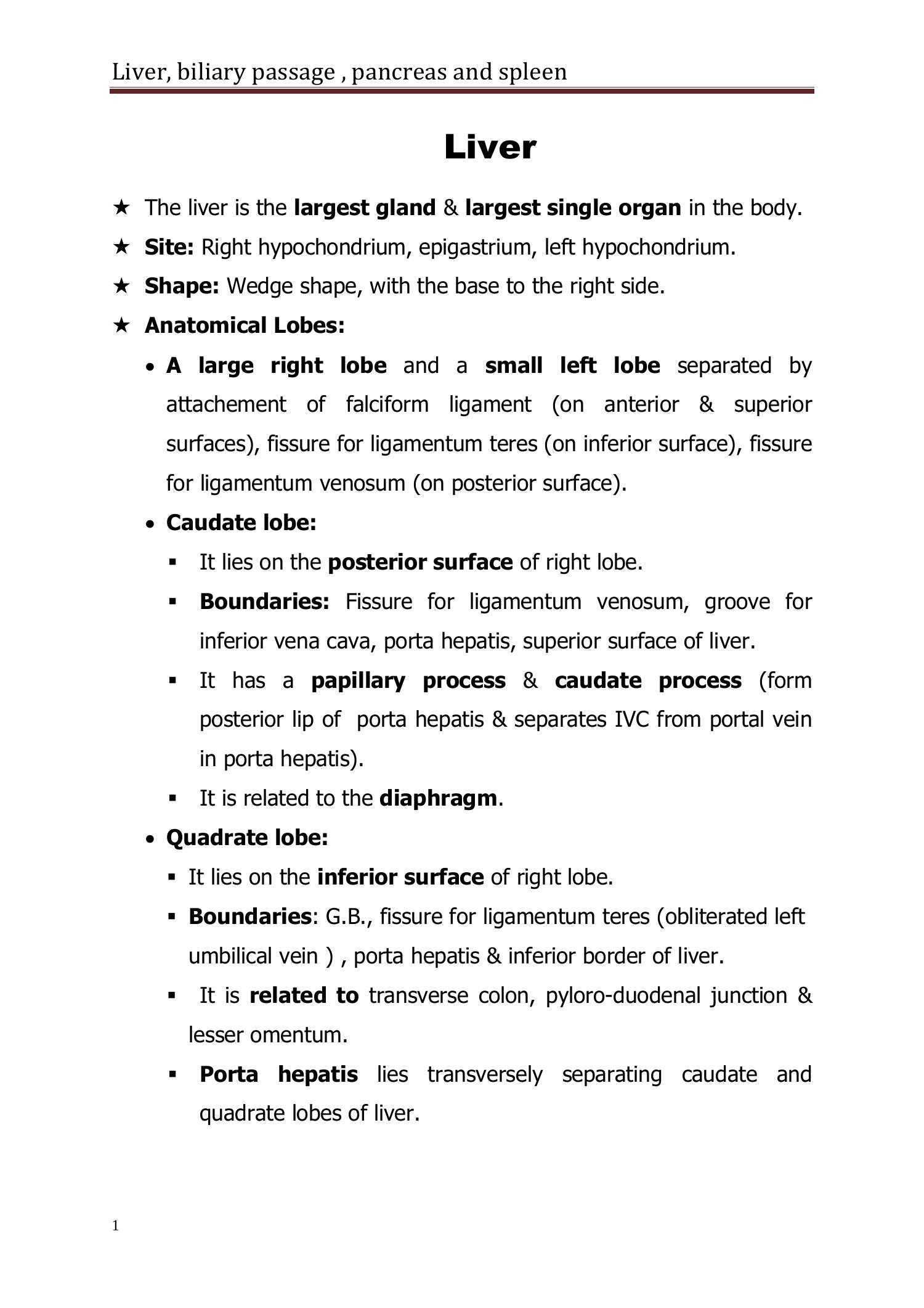 Anatomy liver , biliary , pancreas and spleen 2022.doc | DocDroid