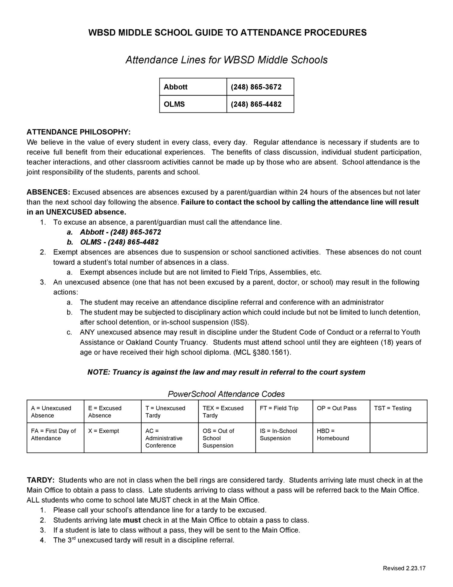 Attendance Procedures.pdf | DocDroid