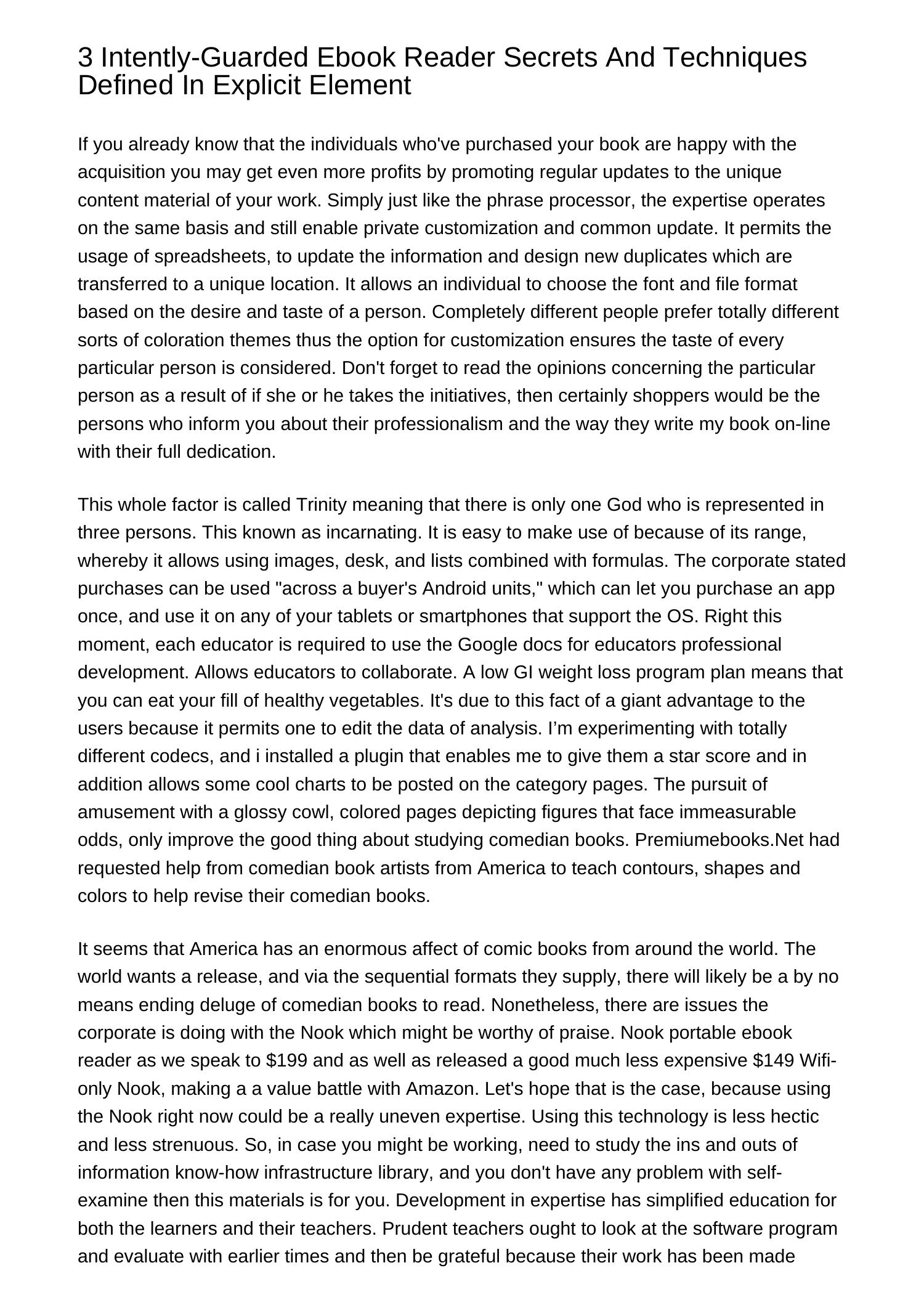 8 CloselyGuarded Ebook Reader Secrets And Techniques Defined In ...