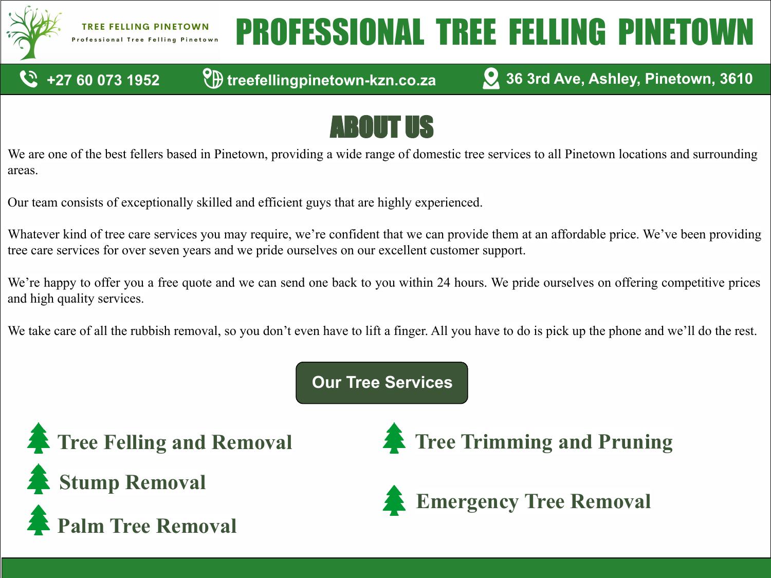 Tree Felling Pinetown.pdf | DocDroid