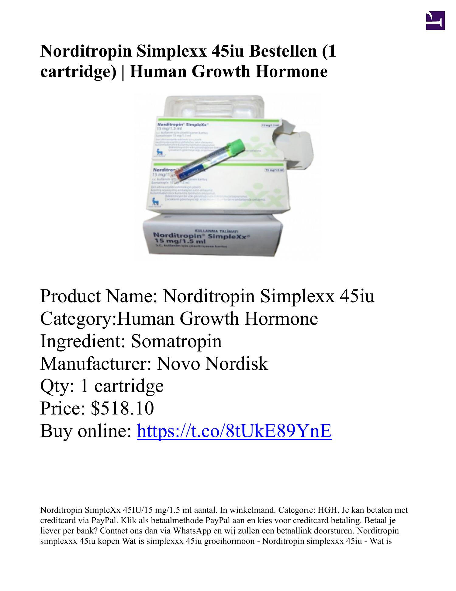 Norditropin Simplexx 45iu Bestellen 1 cartridge Novo Nordisk.pdf | DocDroid