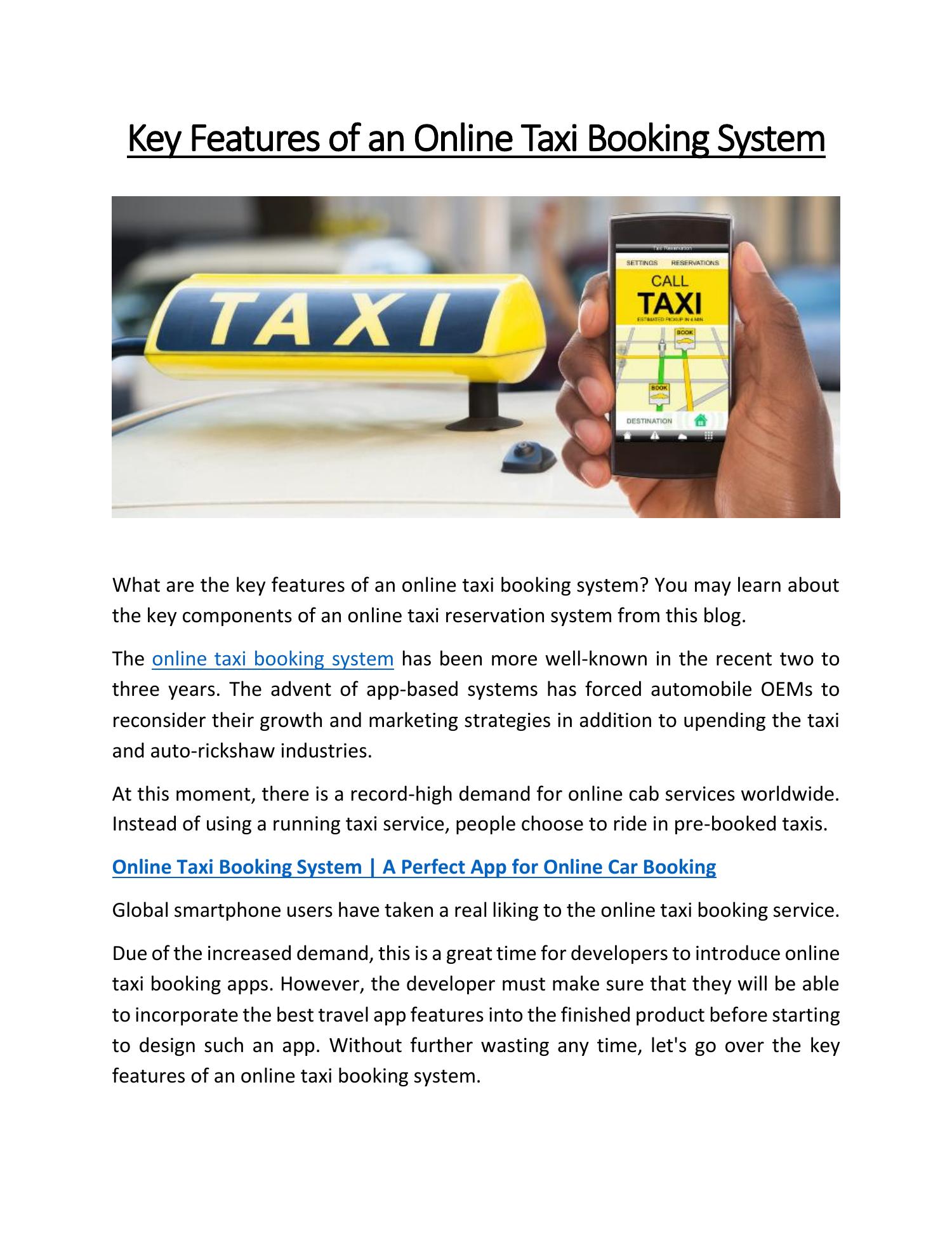 Key Features of a Taxi Booking System.pdf | DocDroid