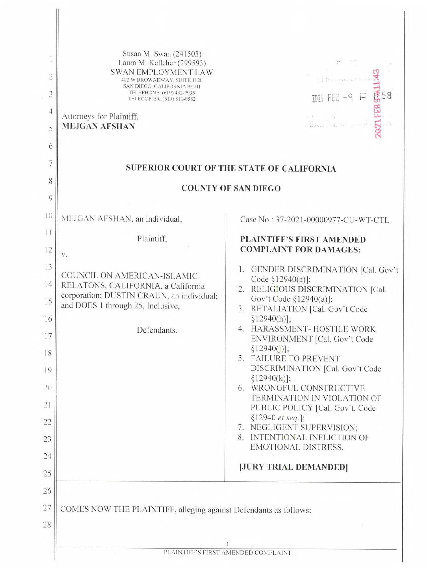 37-2021-00000977-CU-WT-CTL_ROA-8_02-09-21_Amended_Complaint ...