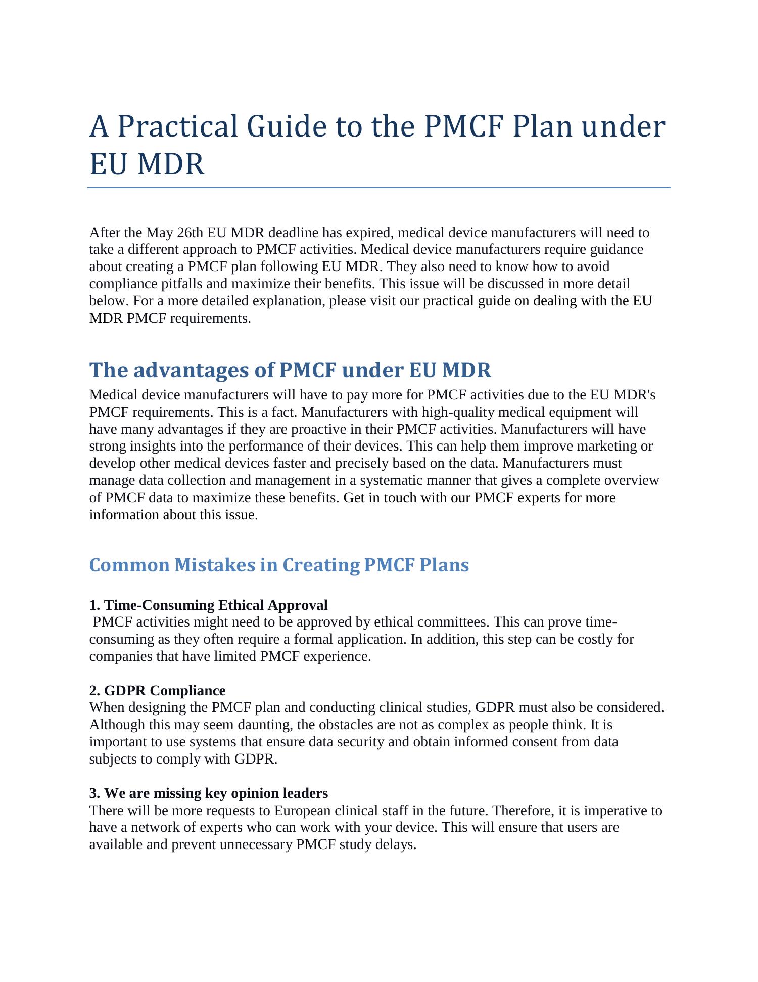 A Practical Guide to the PMCF Plan under EU MDR.pdf | DocDroid