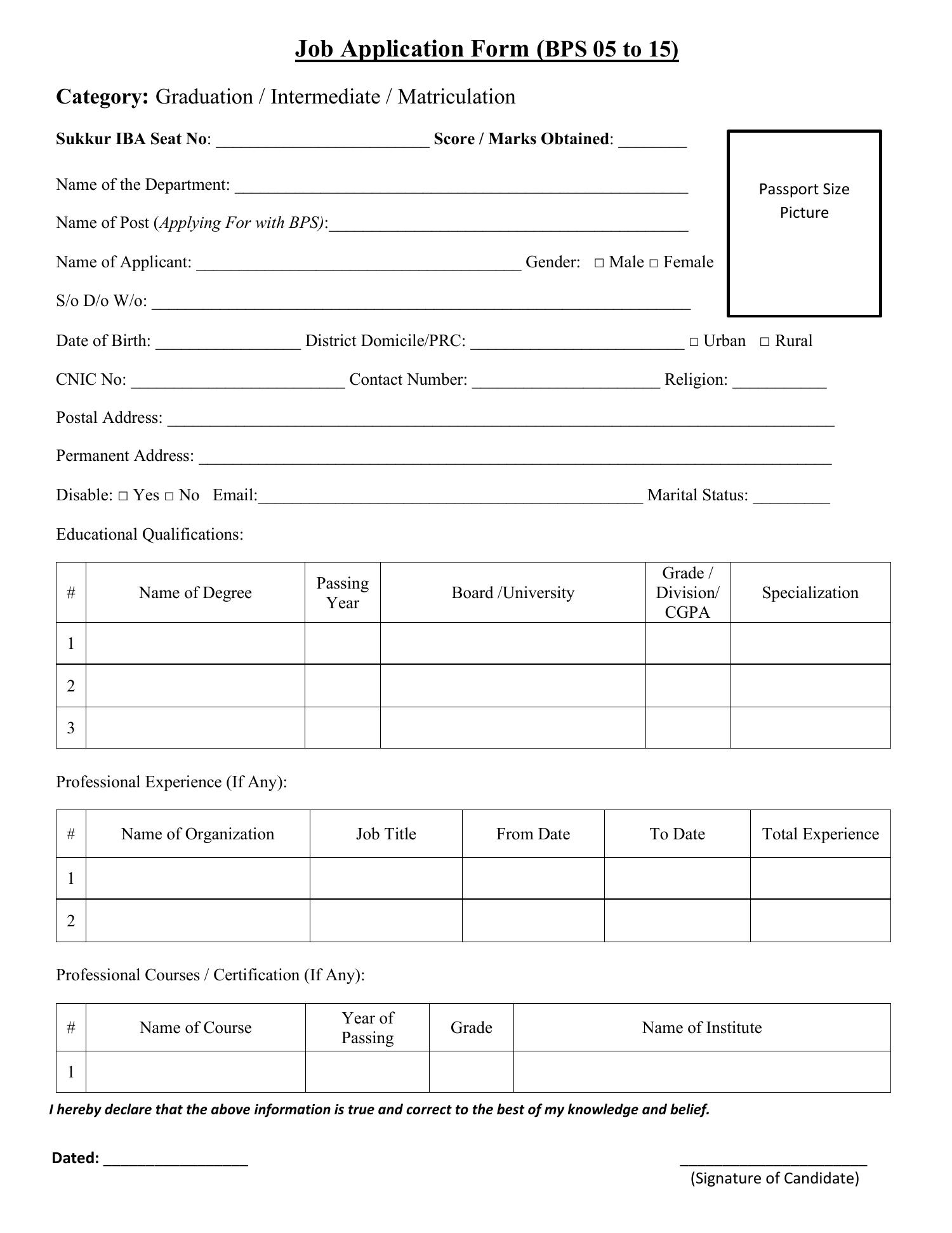 Grade 05 to 15 Jobs Application Form.pdf | DocDroid