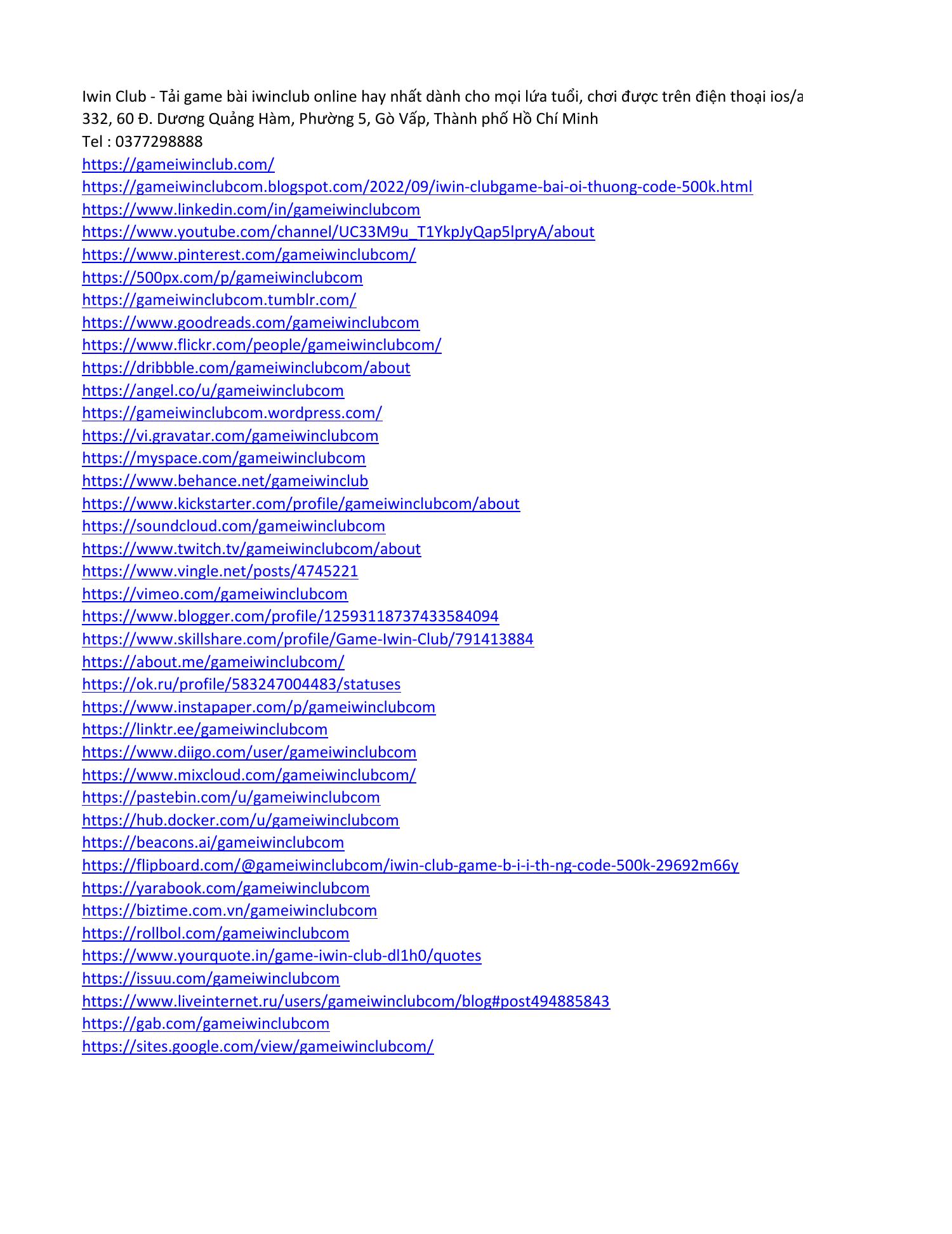 Game Iwin Club.xlsx | DocDroid
